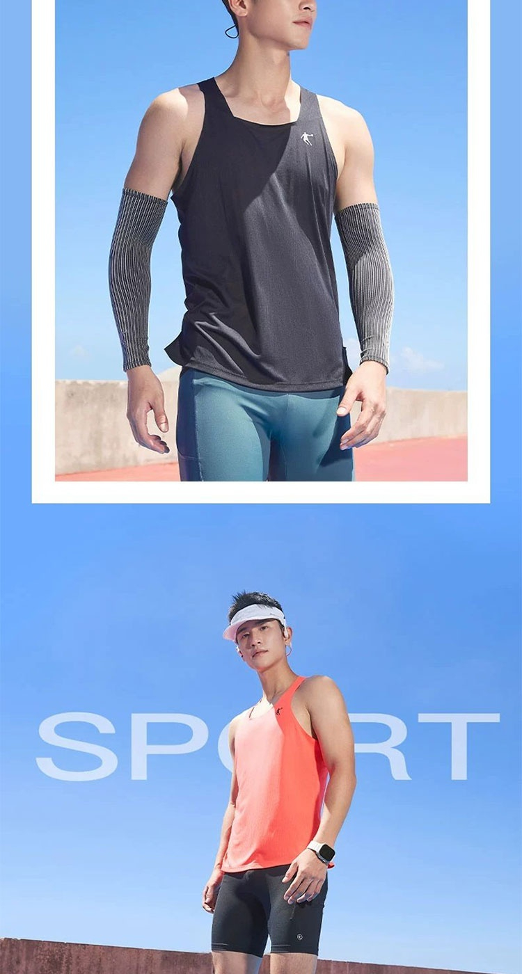 Qiaodan Man เสื้อกีฬาแห้งเร็วมืออาชีพกีฬาฟิตเนสวิ่ง XVS23241250ร ...