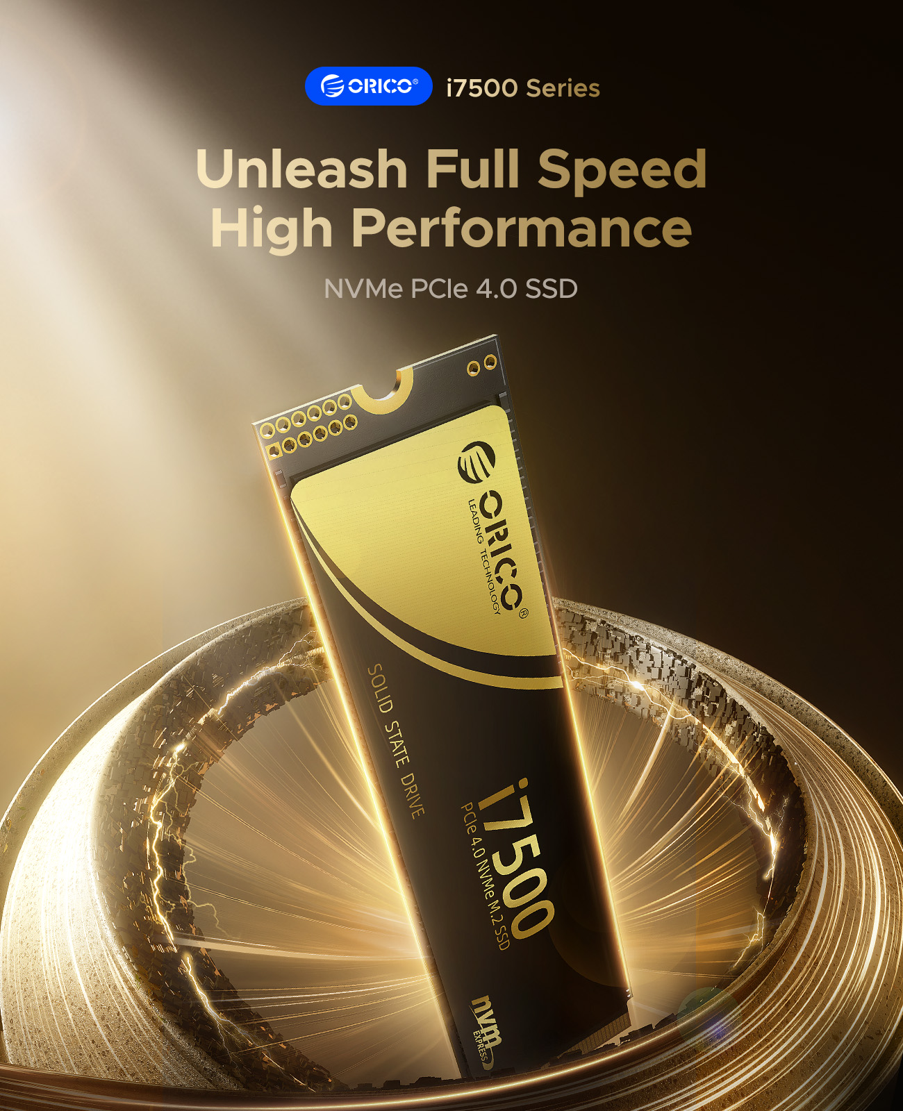 Orico i7500 PCIe 4.0 M.2 2280 NVME SSD 7400MB/s 1TB 2TB สําหรับนักเล่นเกมผู้สร้าง (i7500 ...