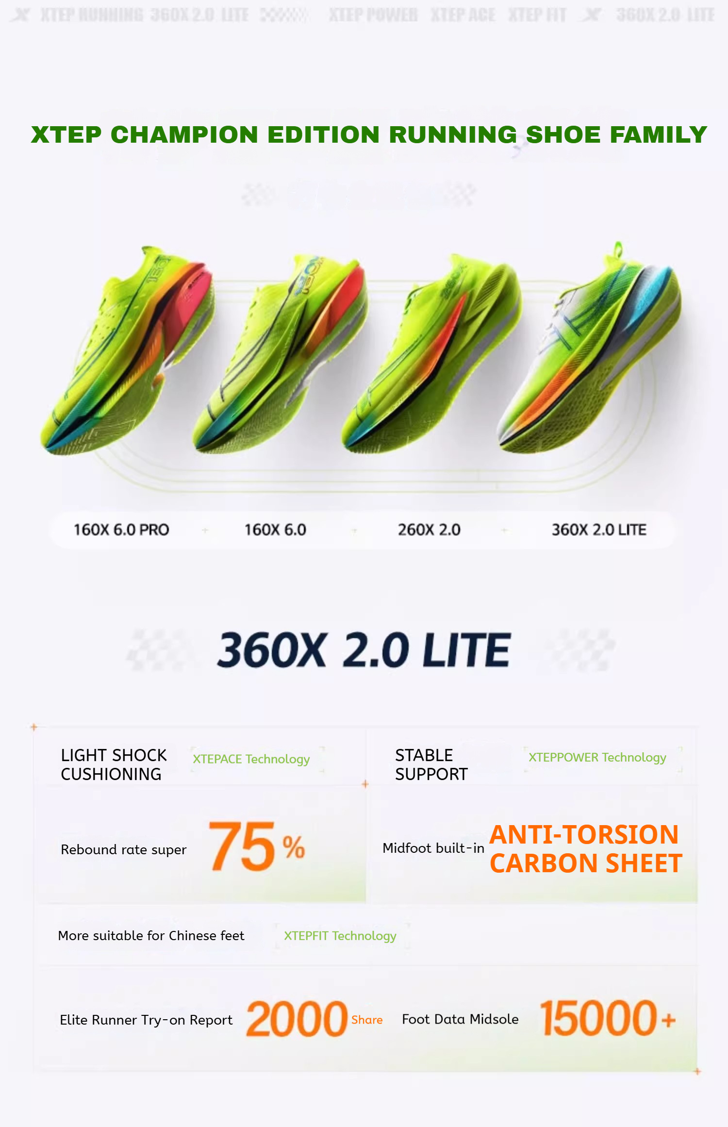 【xtep】360X 2.0 LITE丨รองเท้าวิ่งมาราธอนแผ่นคาร์บอนสตรี Marathon Carbon ...