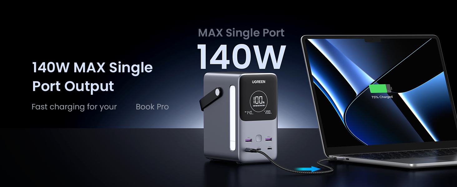 Ugreen Nexcode แล็ปท็อป Power Bank 300W 48000mah 200W 25000mah พร้อมจอ ...