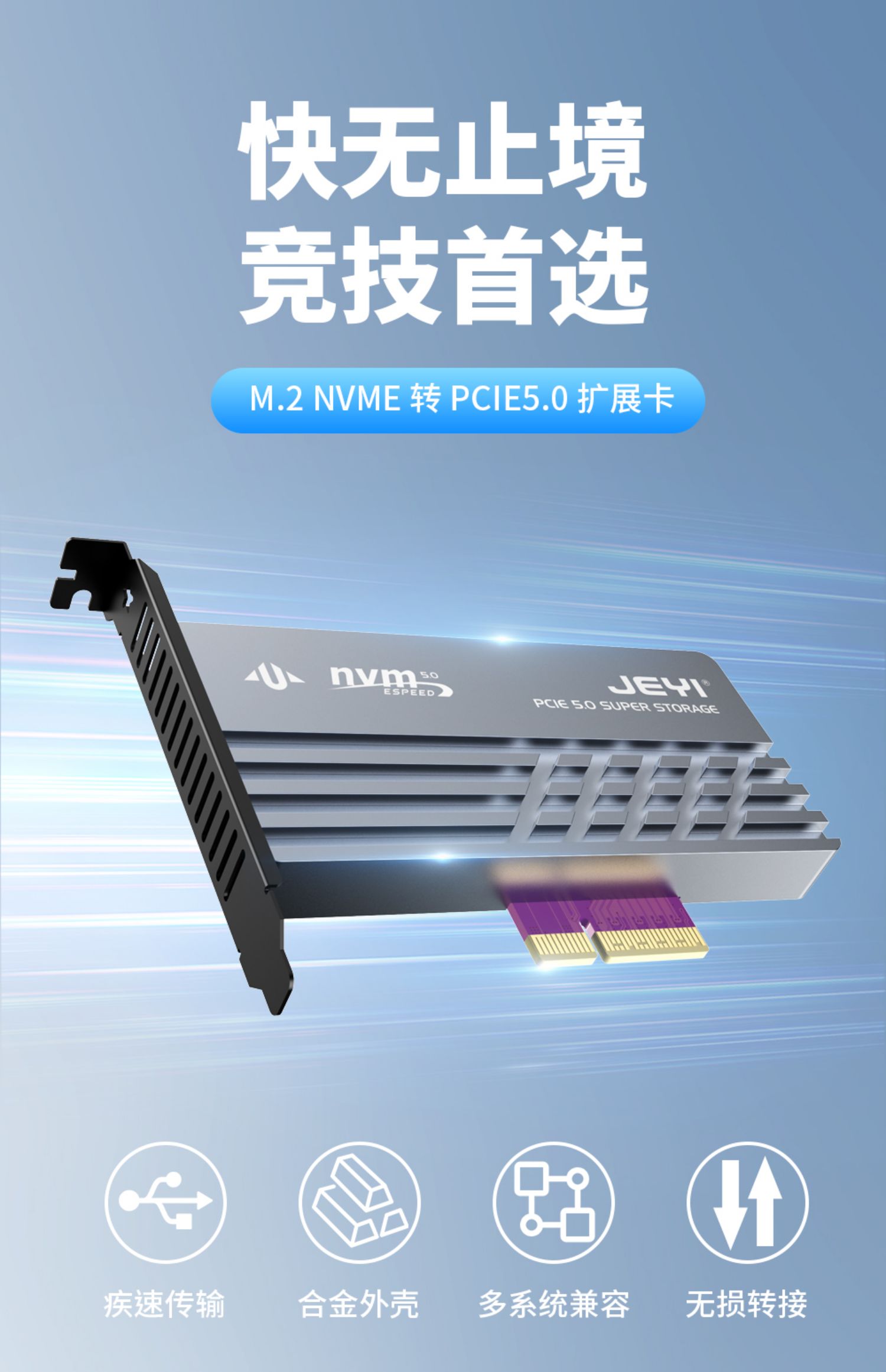 M2-PC5.0 Pro PCIE5.0 ถึง M.2 อะแดปเตอร์ความเร็วสูงการ์ด, PCIe5.0 ถึง M ...