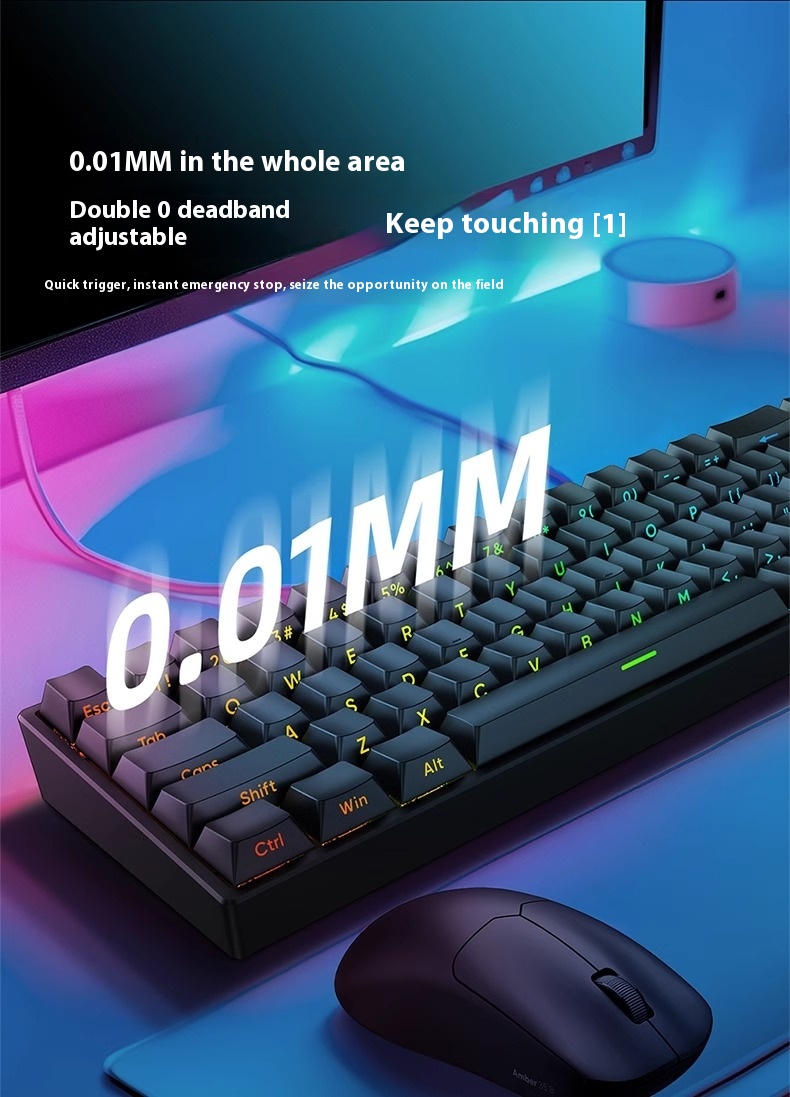 Carotmas Mars68 Pro คีย์บอร์ดไร้สายแม่เหล็ก 65% Hot swappable RGB 0.125ms Latency ต่ํา RT0.01 ...