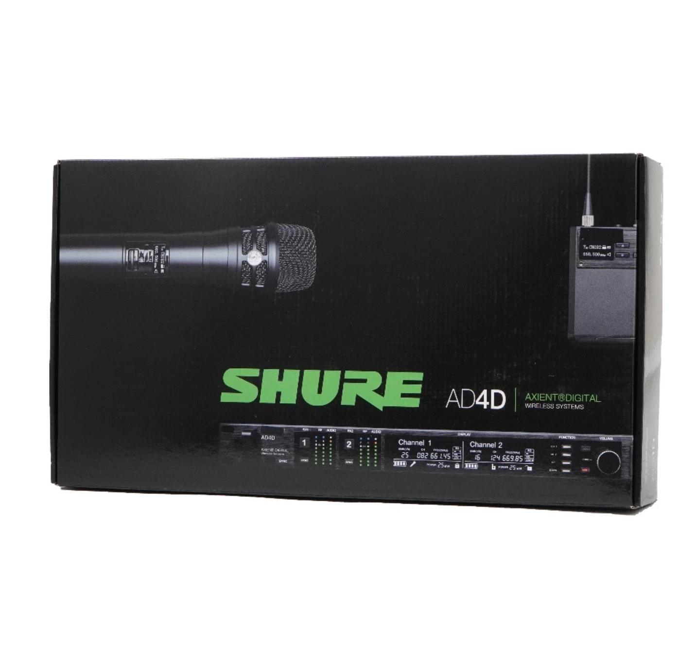 Shure AD4D/KSM8 Stage ระบบไมโครโฟนไร้สาย, ไมโครโฟนไร้สาย UHF 2 ช่อง ...