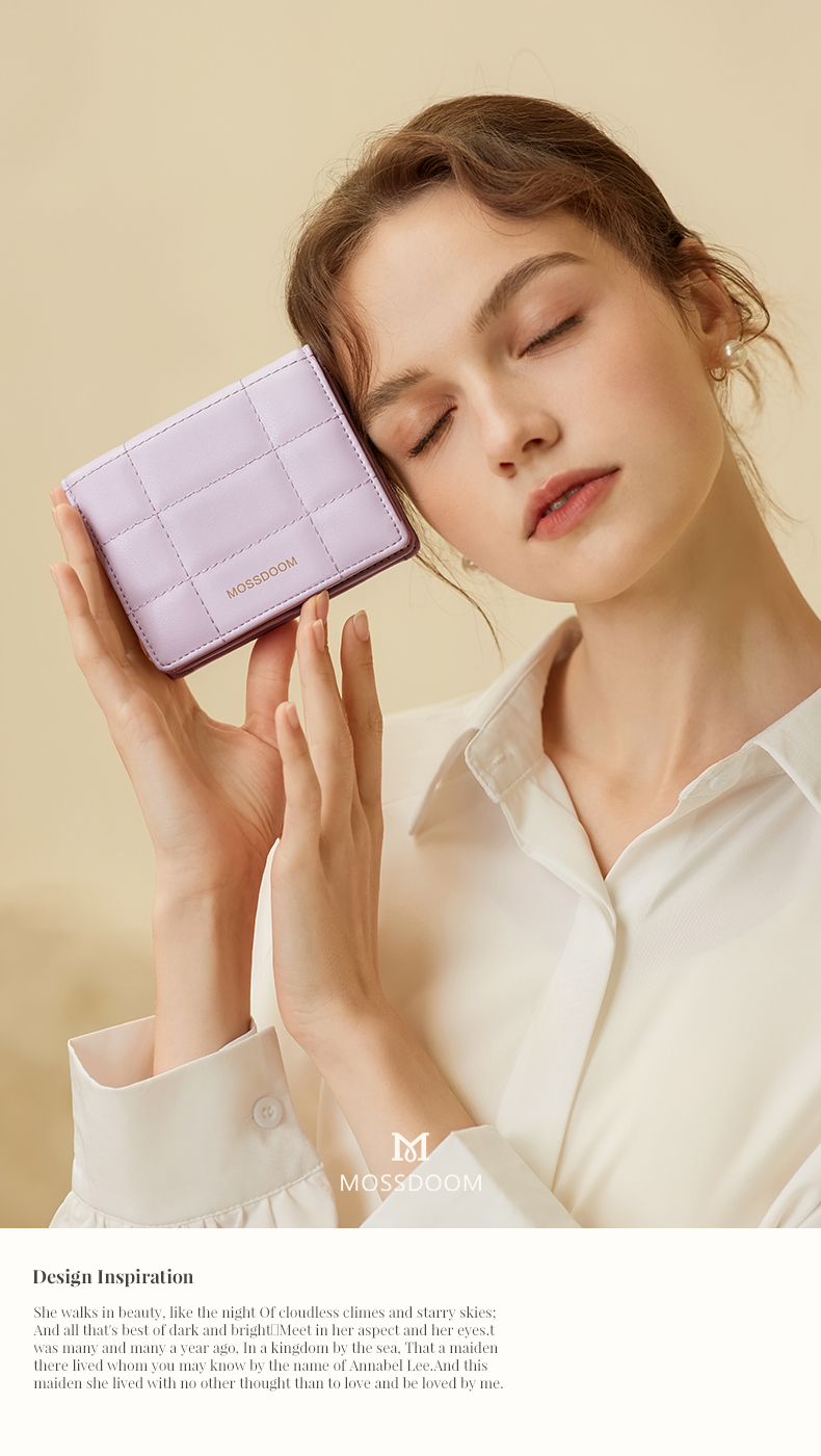 MOSSDOOM Jeannette Wallet กระเป๋าสตางค์ใบเล็กโซ่หรูหรา | Shopee Thailand