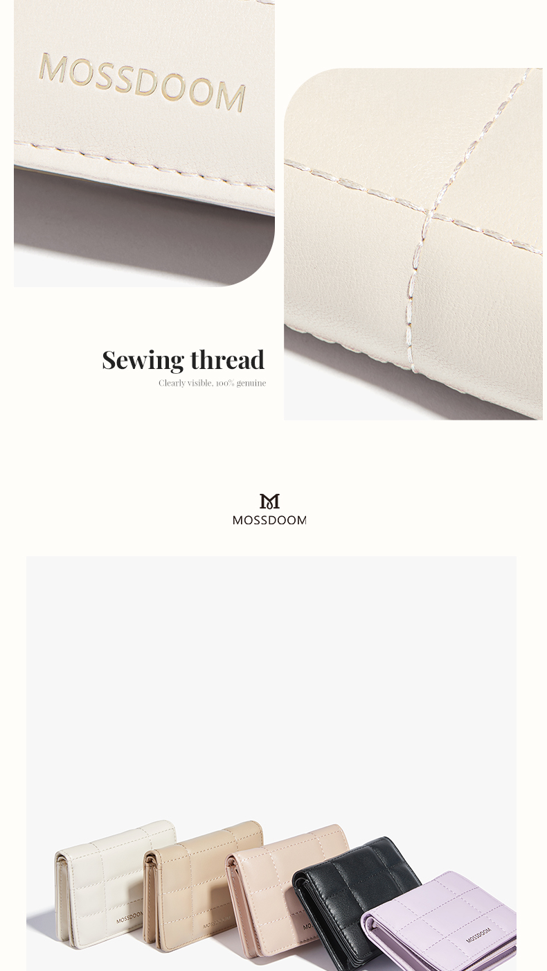 MOSSDOOM Jeannette Wallet กระเป๋าสตางค์ใบเล็กโซ่หรูหรา | Shopee Thailand