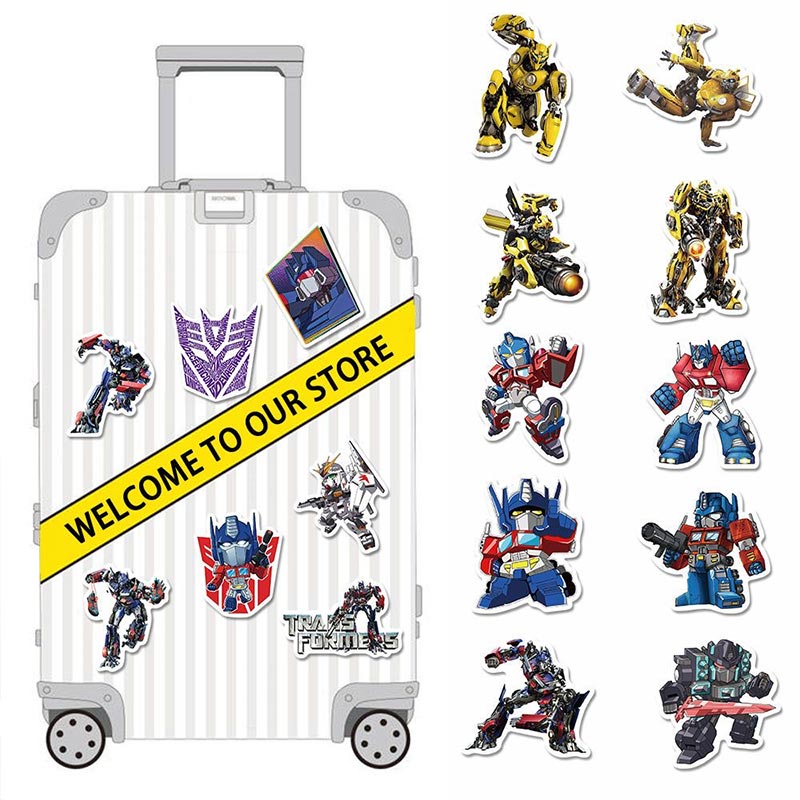 50pcs Transformers Sticker Notebook Optimus Prime Megatron Soundwave ...