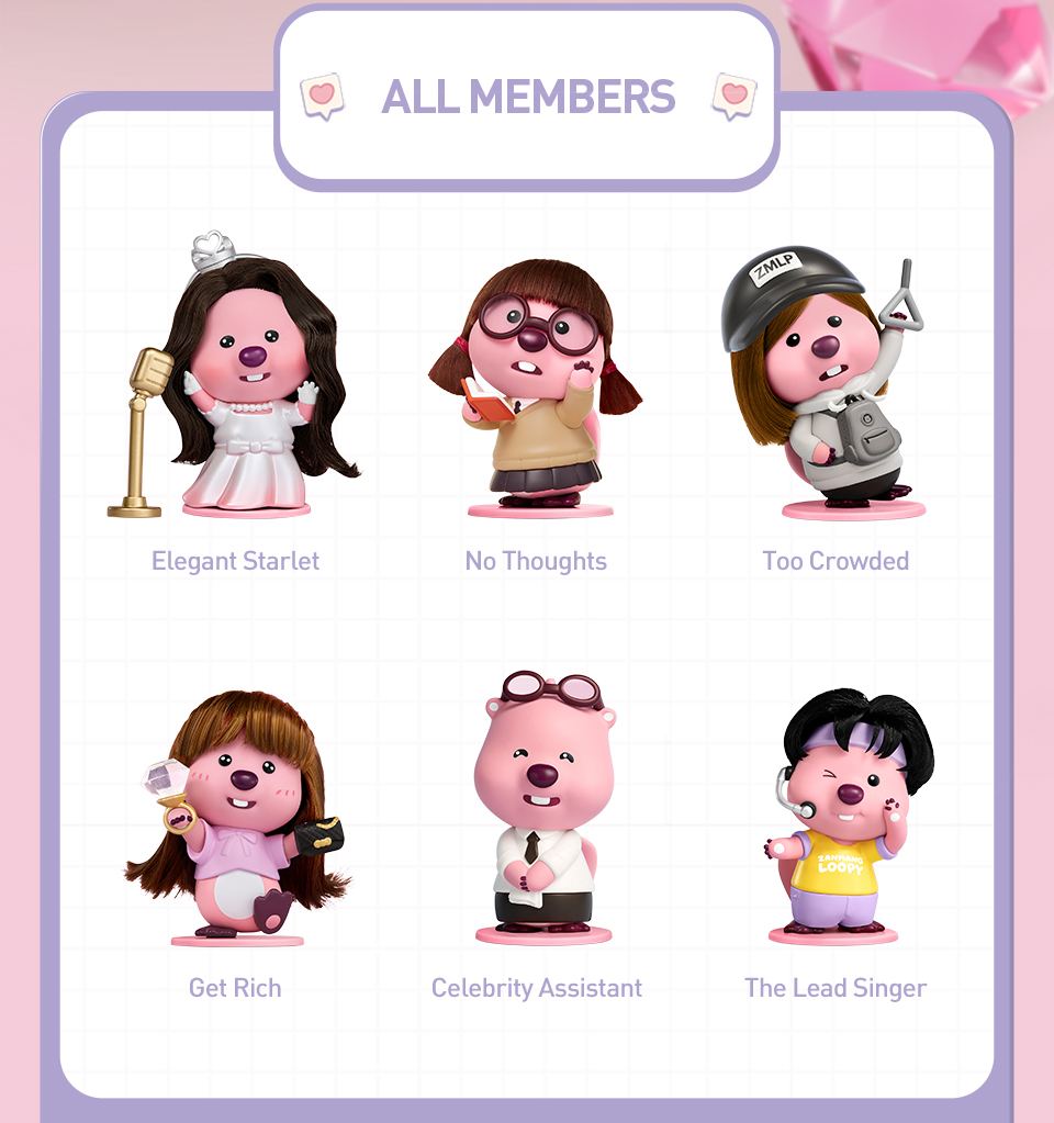 POP MART ZANMANG LOOPY’s Moments Series Figures Blind Box Action Toys ...