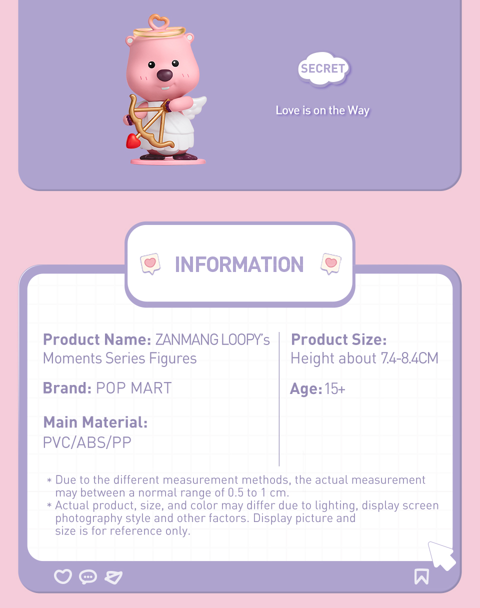 POP MART ZANMANG LOOPY’s Moments Series Figures Blind Box Action Toys ...