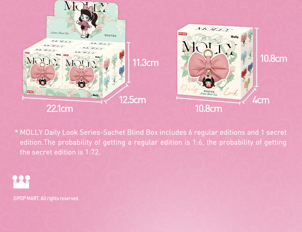 Pop MART MOLLY Daily Look Series-Sachet Blind Box | Shopee Thailand