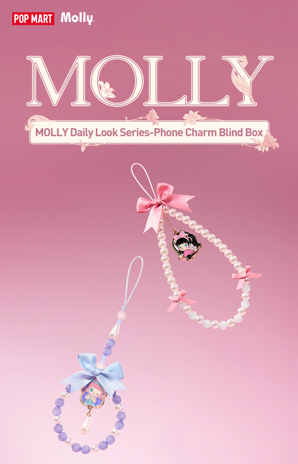 POP MART MOLLY Daily Look Series-Phone Charm Blind Box | Shopee Thailand