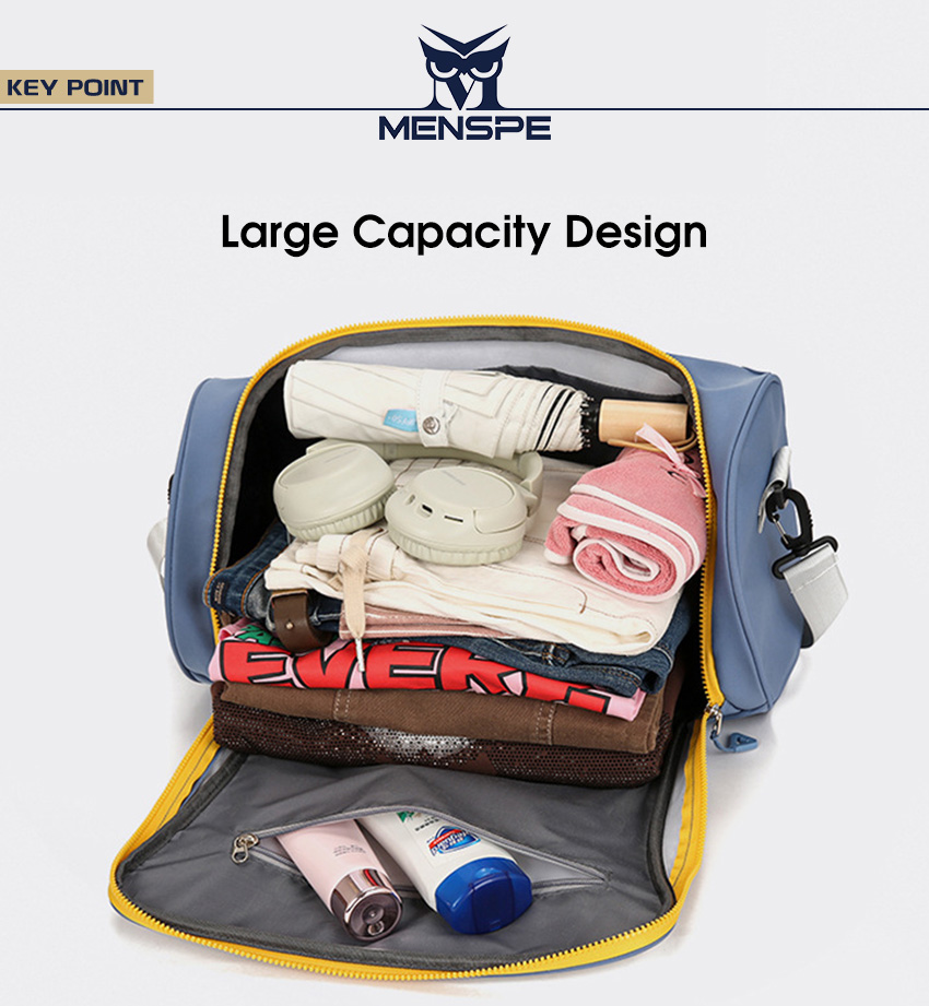 Menspe กระเป๋าเดินทางฟิตเนสกระเป๋าถือโยคะกีฬากระเป๋ากันน้ํา Weekender ...
