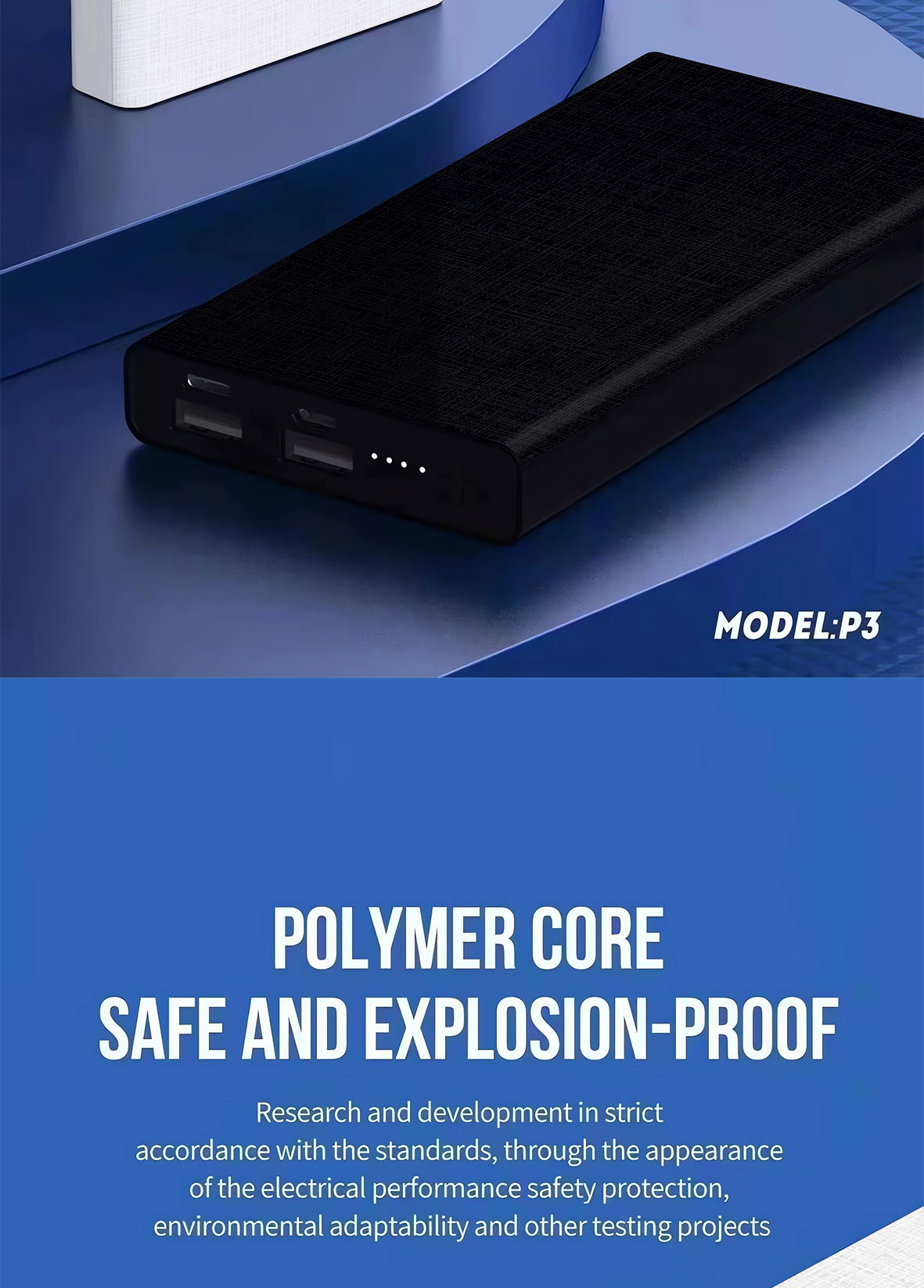 LUOBR Powerbank P3-6 10000mAh PD22.5W ชาร์จเร็ว ไฟแสดงสถานะ LED แสดงระดับแบตเตอรี่ รับประกัน 1 ...