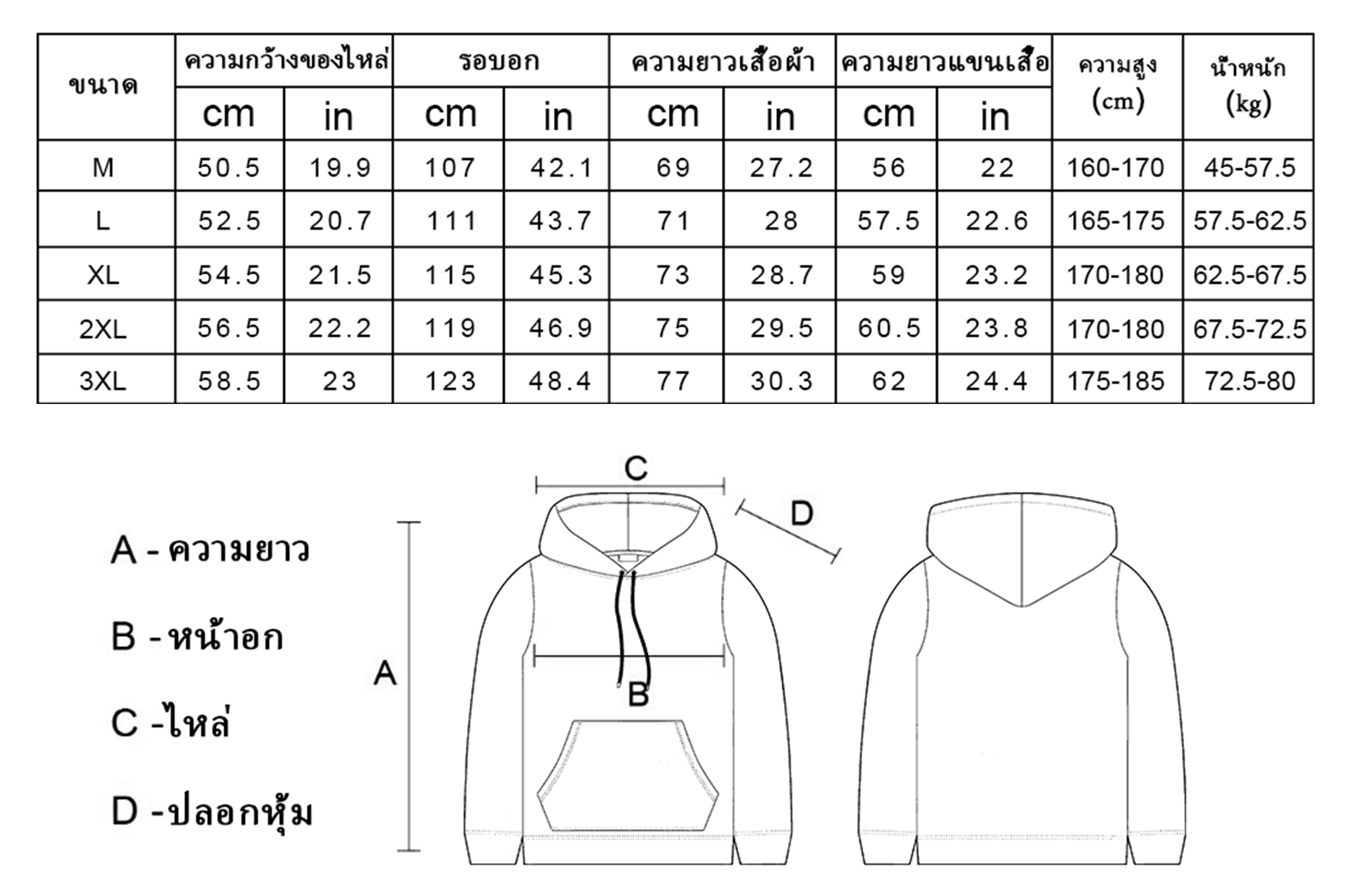 Hoodie M-3xl เสื้อผ้าฝ้าย Apichhat FarmTae Banswn Hoodie เสื้อฮู้ดแขน ...