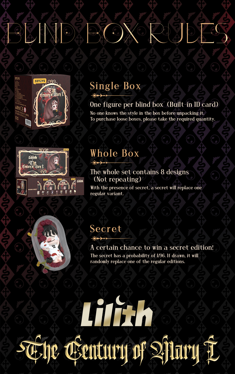 52TOYS Lilith The Century of Mary I Series Blind Box Figure Toy ...