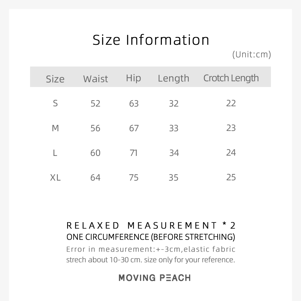 MOVING PEACH กางเกงขาสั้นสําหรับสตรี เอวสูง เหมาะกับการเล่นฟิตเนส APJ ...