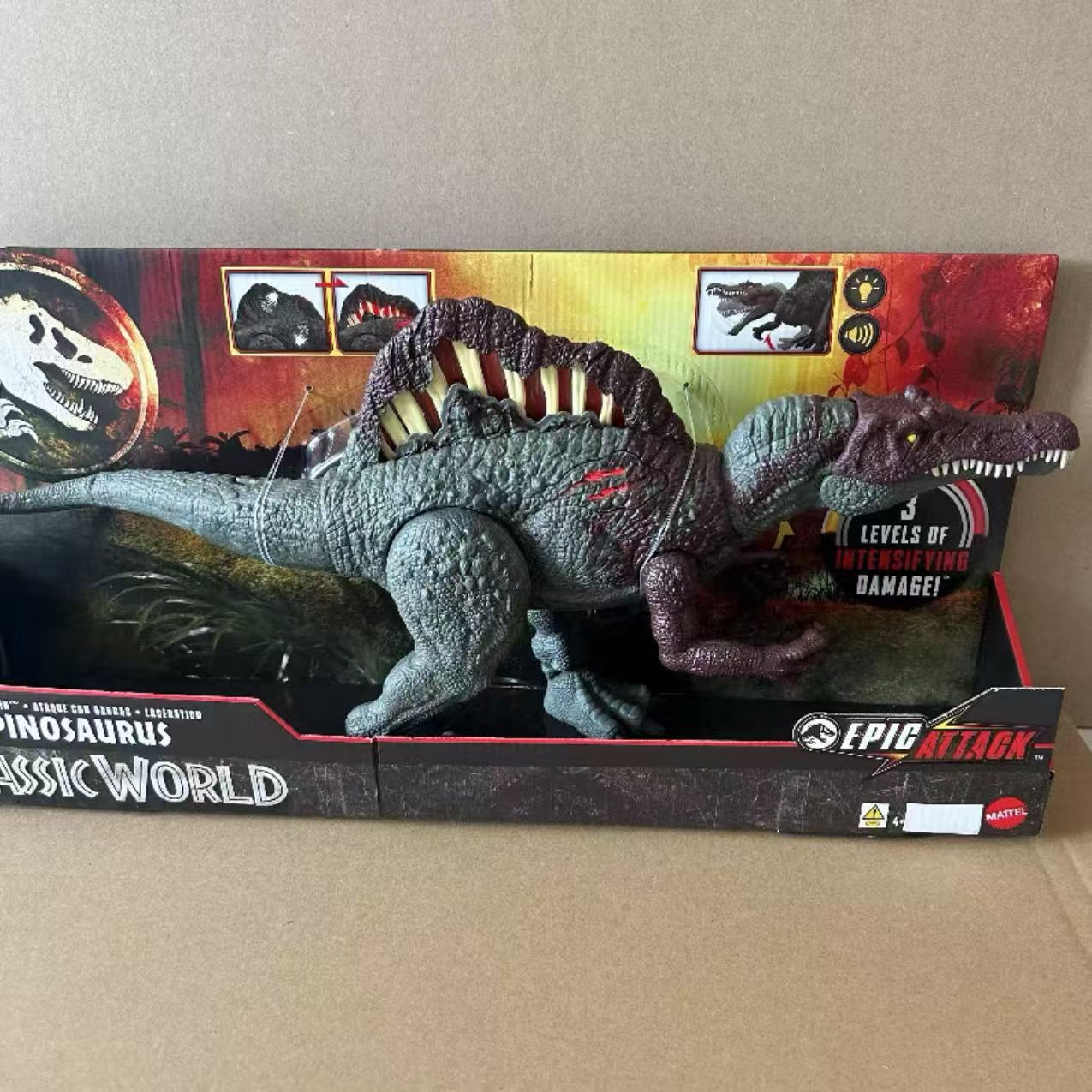 Jurassic World Epic Attack Slash Attackin Spinosaurus ไดโนเสาร์ Action ...