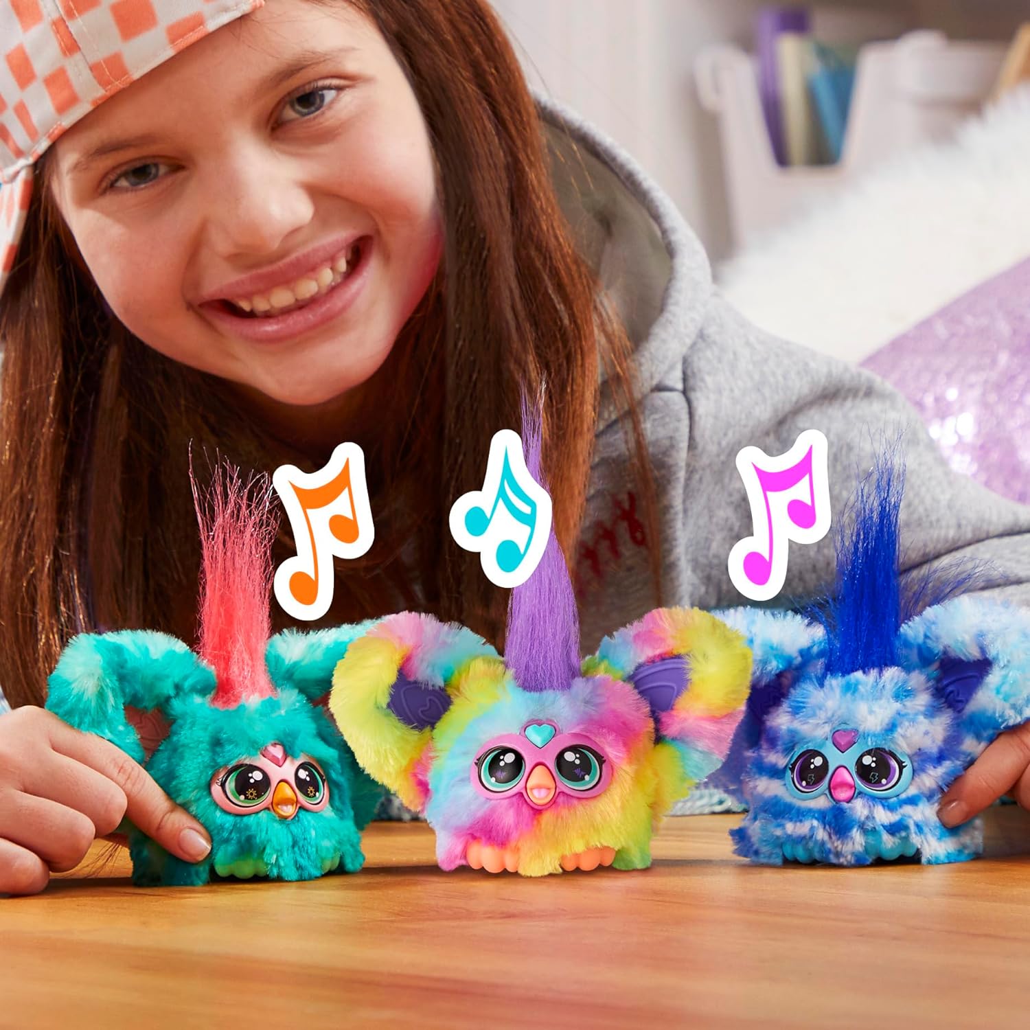 Furby Furblets Ooh-Koo Mini Friend, 45+ Sounds, Rock Music & Furbish ...