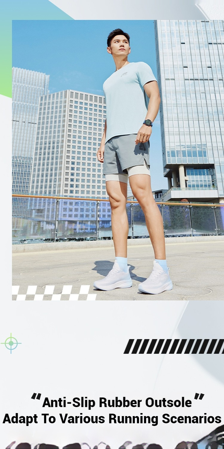 Qiaodan Speed Lite Man รองเท้าวิ่งกีฬาตาข่าย Rebound Shock Absorbent ...