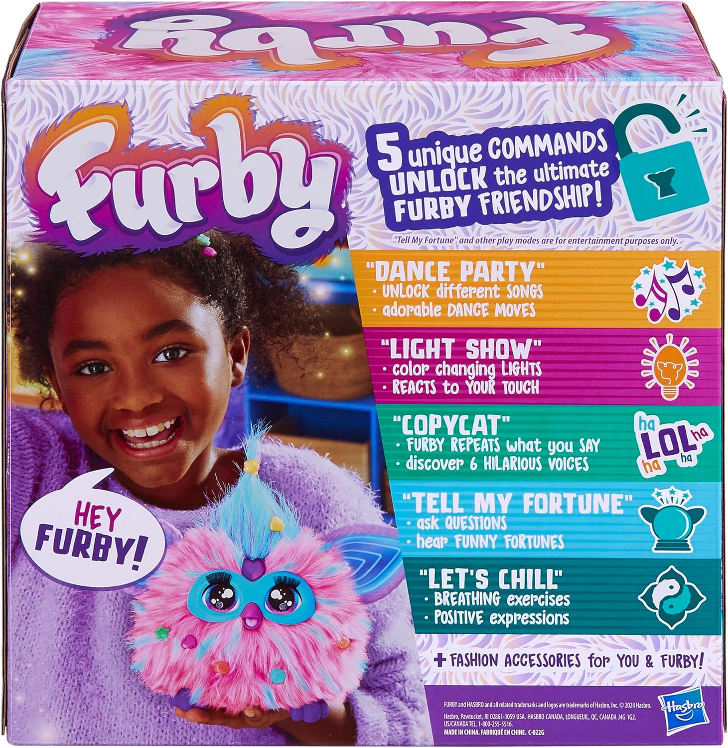 Furby Cotton Candy, 15 Fashion Accessories, Interactive Plush Toysลูกอมผ้าฝ้าย Furby ...