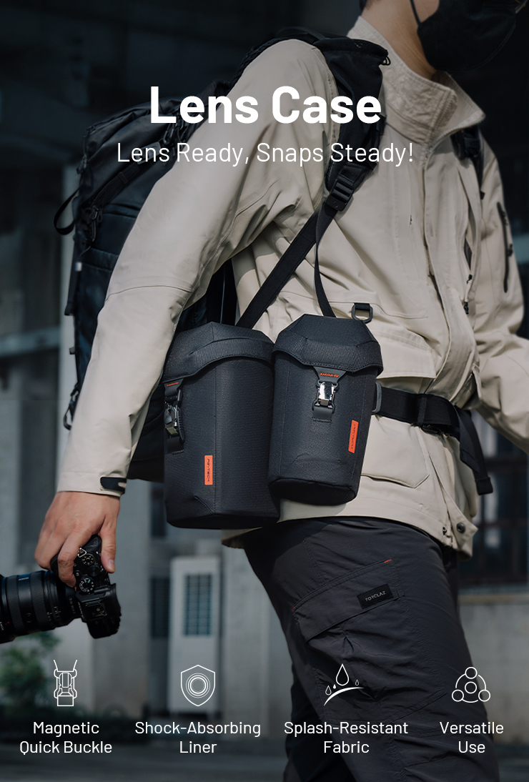 Pgytech Lens Case M/L --- Magnetic Buckle Bag Organizer | Shopee Thailand