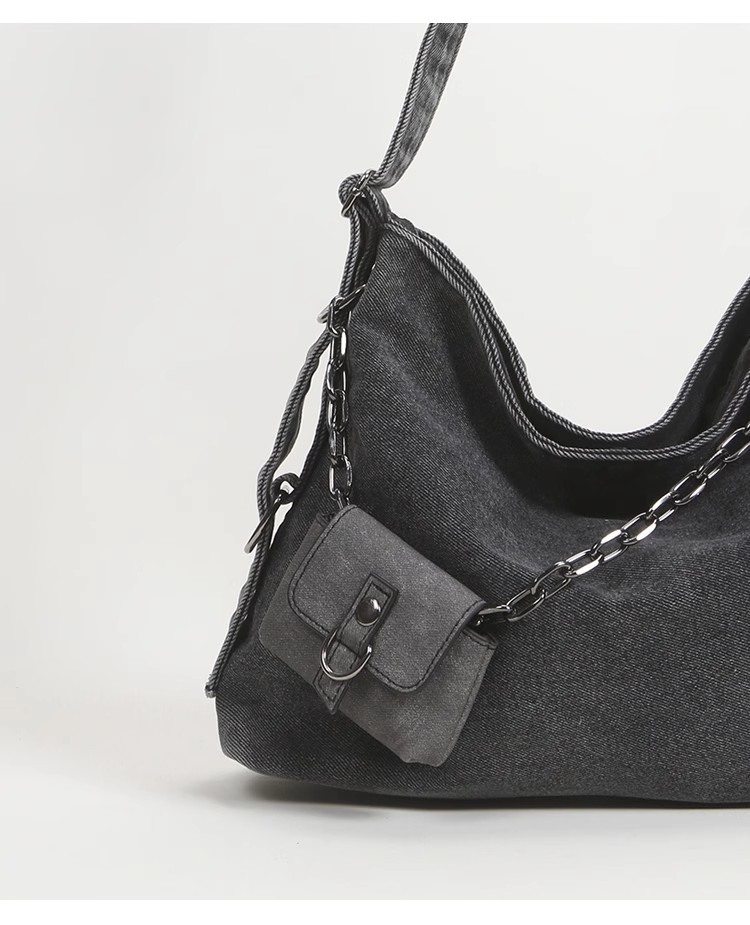 Caidre Bag Women 2025 New Style Denim Canvas Bag Commuter Tote Bag ...
