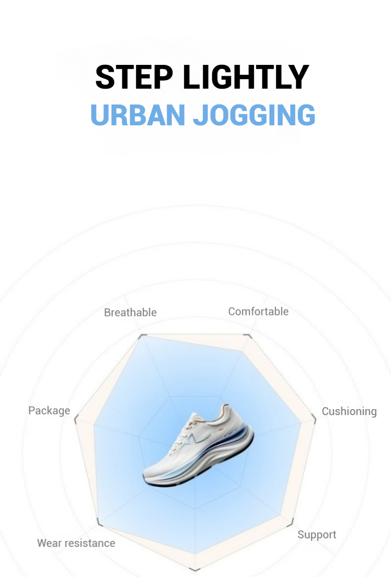 【xtep】QingYun LITE丨รองเท้าวิ่งที่รองรับแรงกระแทกได้กว้าง พื้นรองเท้าชั้นกลางรองรับแรงกระแทกเต็ม ...