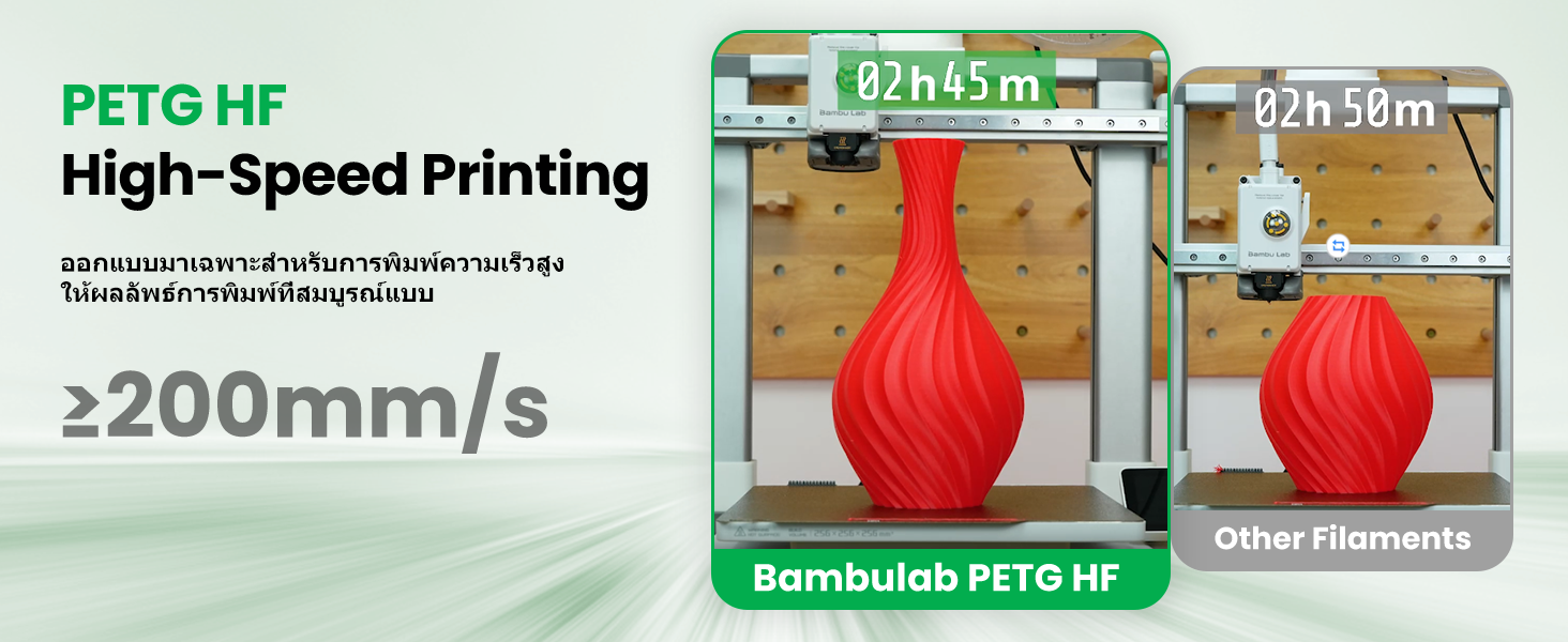 Banbu Lab 3D Printer Refill PETG HF High-speed printing Filament Bamboo ...