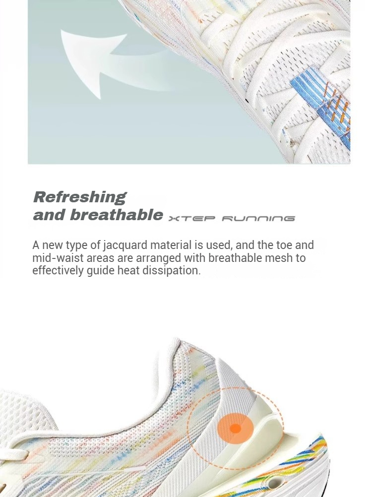 【xtep】REACTIVE COIL 11丨รองเท้าวิ่งดูดซับแรงกระแทกสองชั้นเพื่อรองรับแรง ...