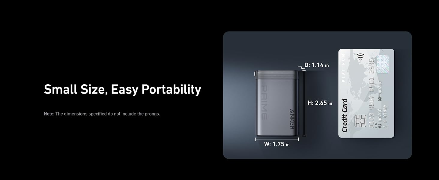 Anker A2688 Prime Charger 100W USB C Charger, 3-Port GaN USB Charger Block พับและกะทัดรัด ...