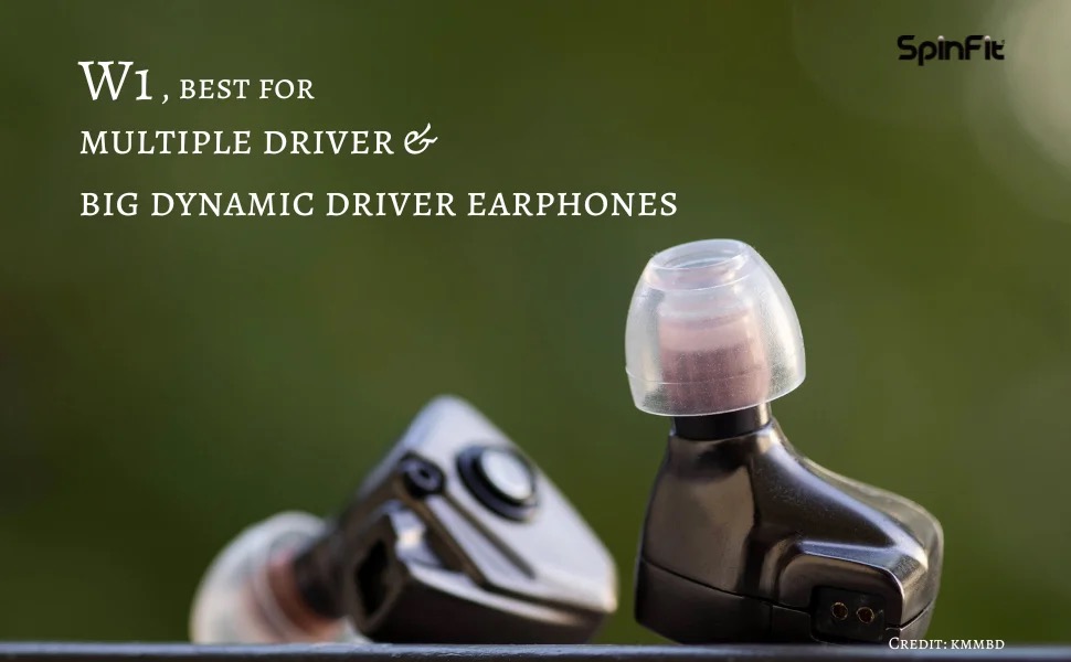 Spinfit W1 ซิลิโคนหูเคล็ดลับ Eartips จดสิทธิบัตร Medical-Grade Double W ...