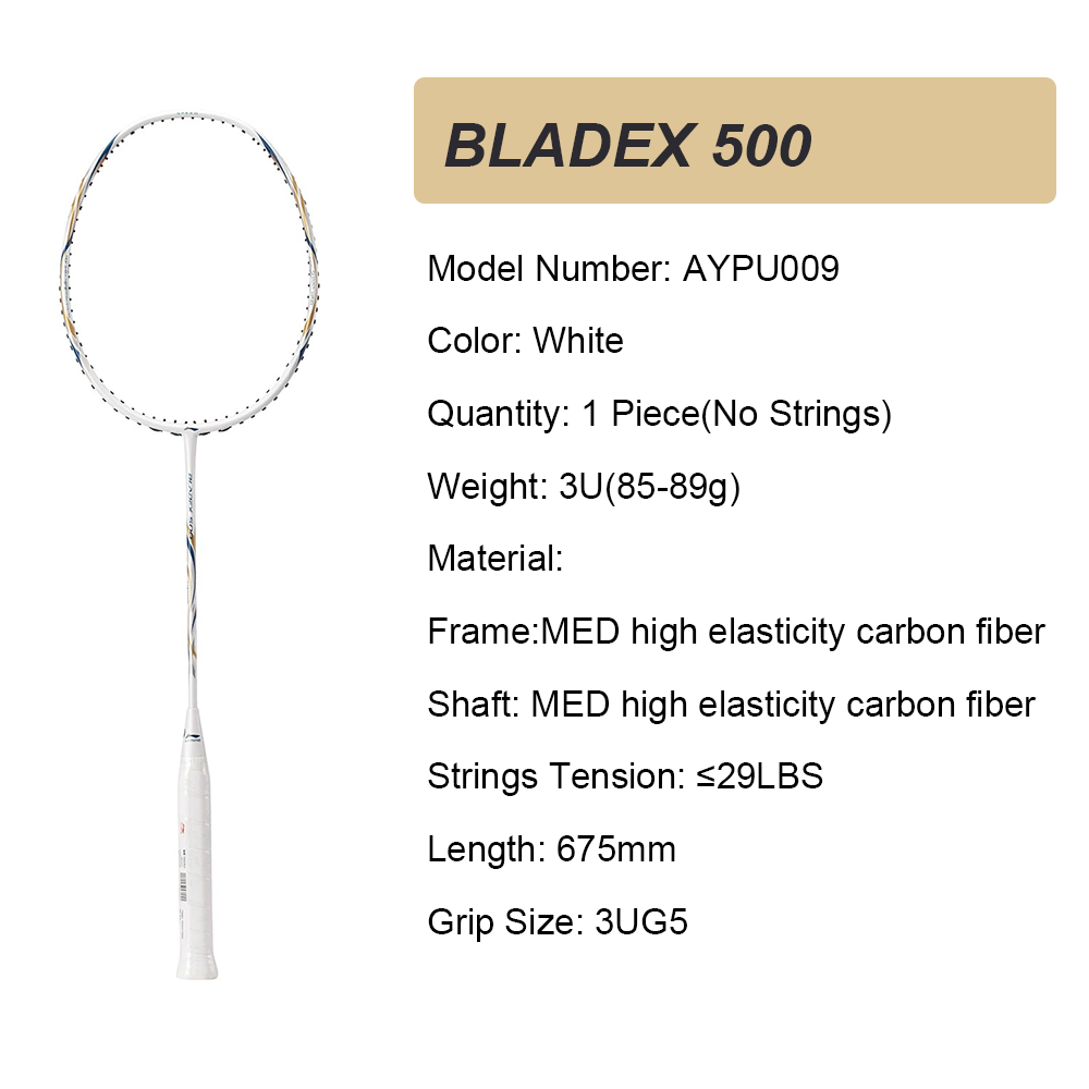 Li Ning BLADEX 500 ไม้แบดมินตันใหม่ (100% Originla) ความเร็วเบาพิเศษ ...