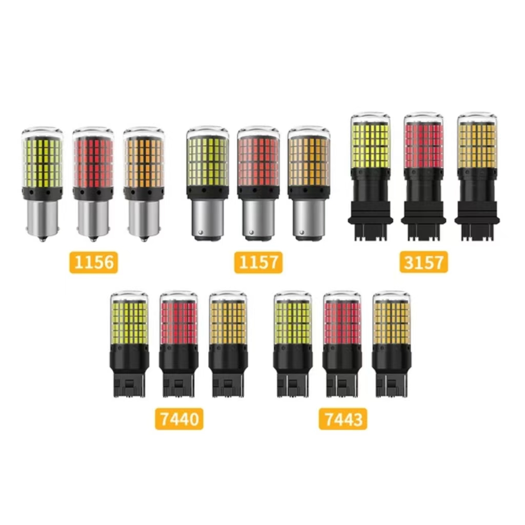 2pcs Pack 1156 T20 หลอดไฟ LED BA15S BAU15S ไฟเลี้ยว LED P21W PY21W 7440 ...