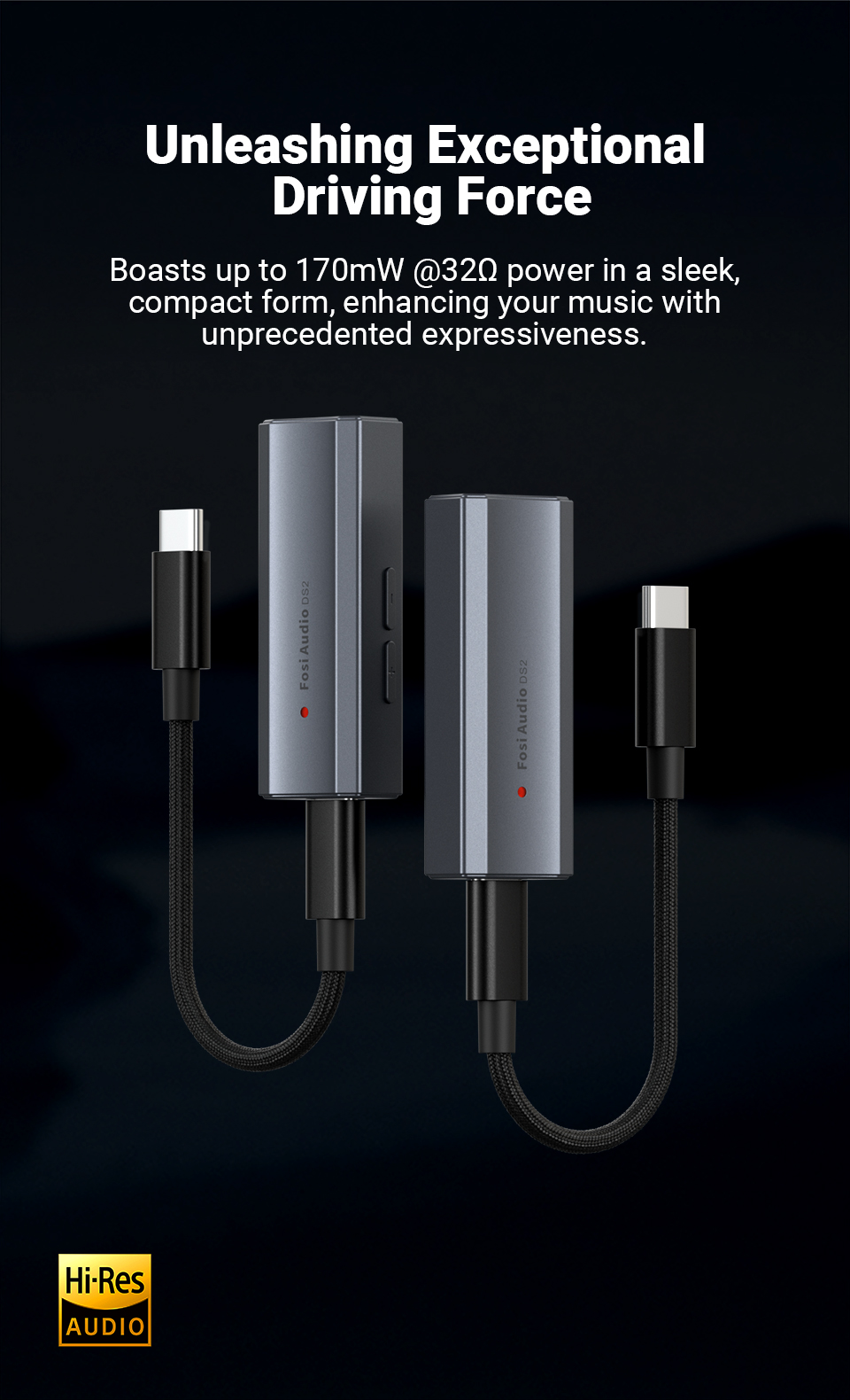 Fosi Audio DS2 2024 ใหม่ Mini Audio USB DAC เครื่องขยายเสียงหูฟัง DSD ...