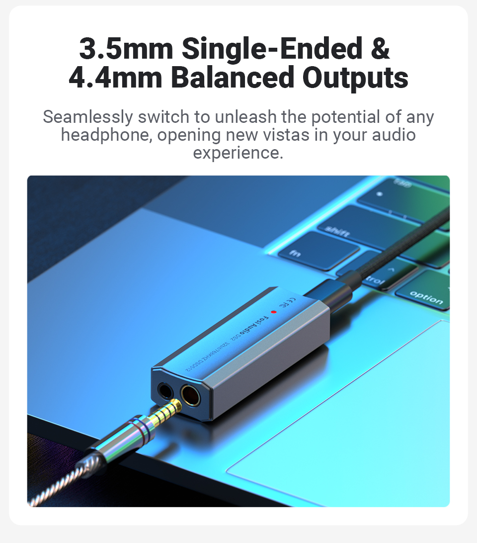 Fosi Audio DS2 2024 ใหม่ Mini Audio USB DAC เครื่องขยายเสียงหูฟัง DSD ...