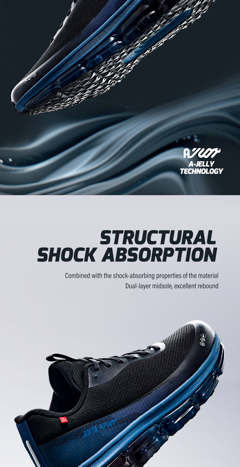 ANTA A-JELLY รองเท้าวิ่งผู้ชาย ยืดหยุ่น กันน้ำ เหมาะสำหรับเดิน ฟิตเนส ...