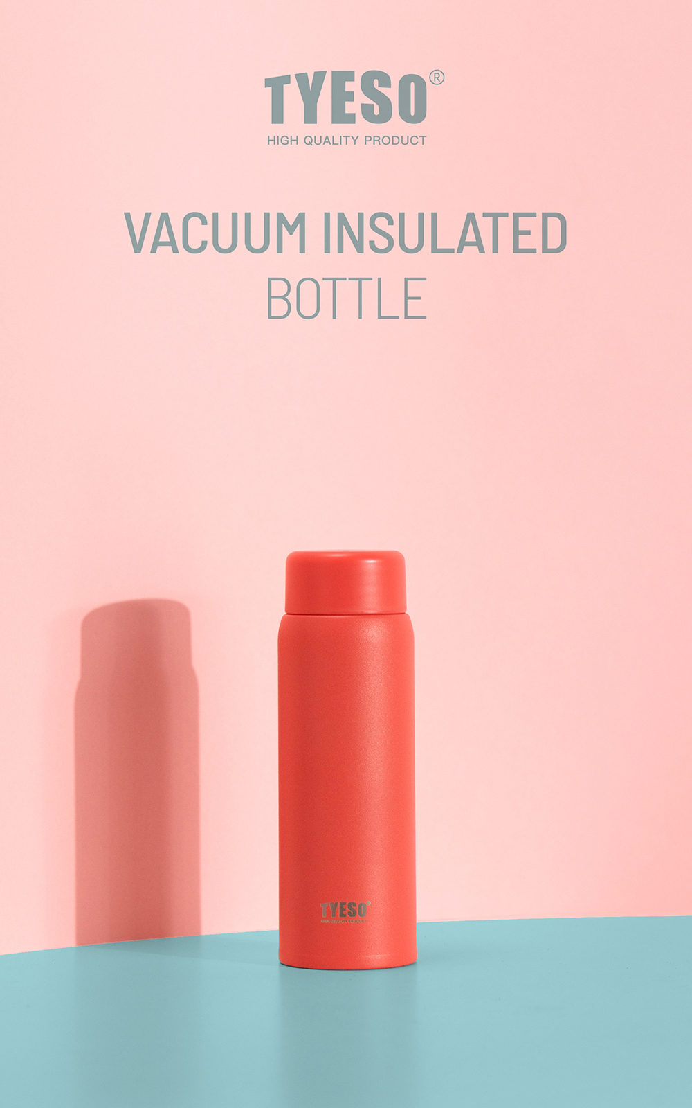 Tyeso Mini pocket Bottle สแตนเลสคู่ 150ml/200ml TS-8715B/TS-8716B ...