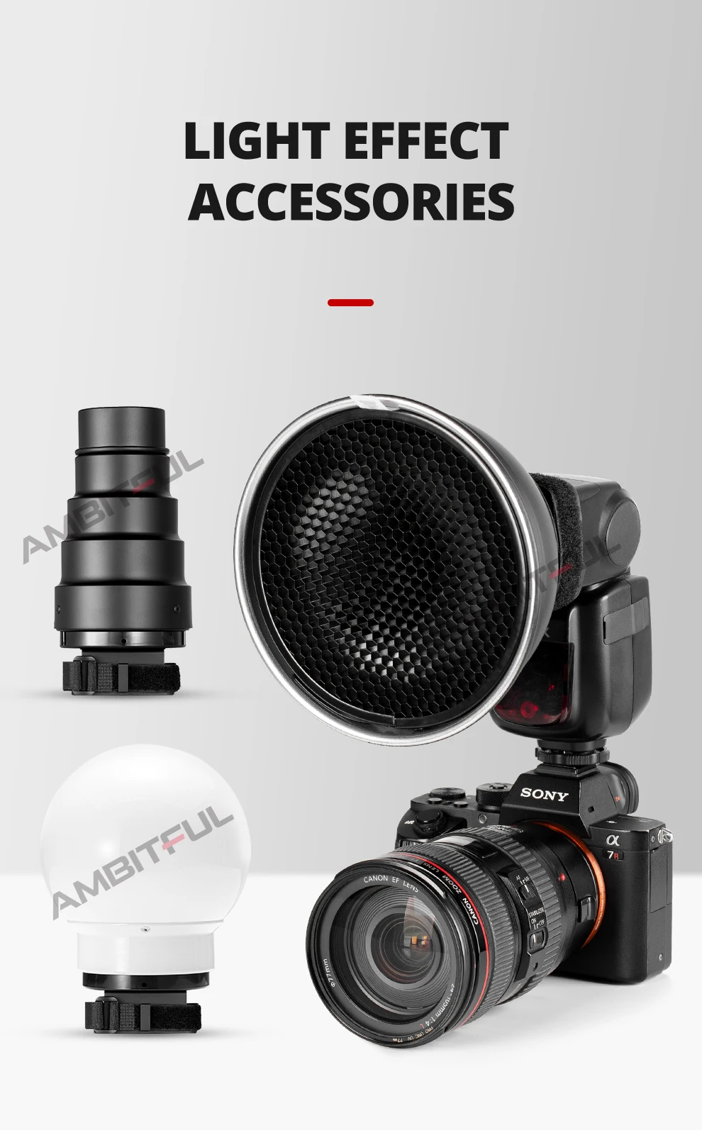 Snoot มาตรฐานสะท้อนซอฟท์บอล Speedlite แฟลชอุปกรณ์เสริมสําหรับ Godox ...