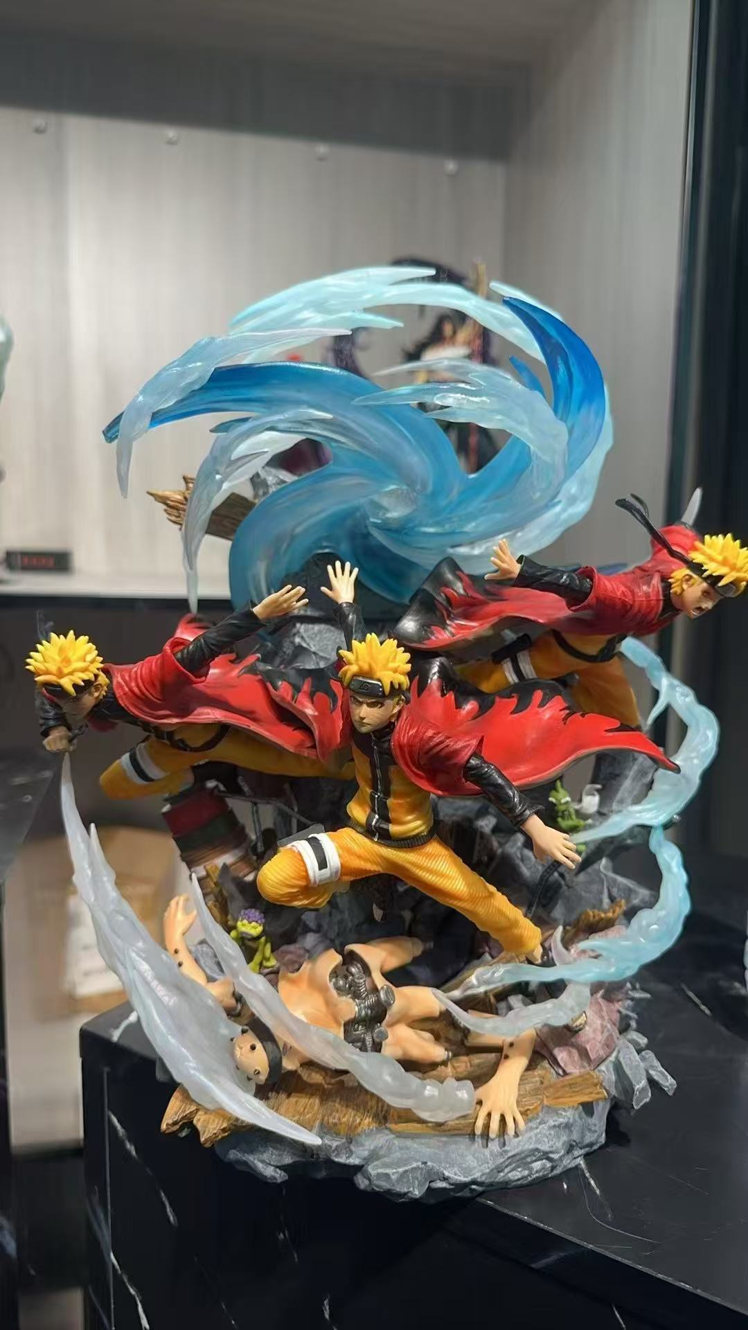 New Naruto Two-Dimensional Anime Peripheral Statue Flow Wind Hand-Made ...