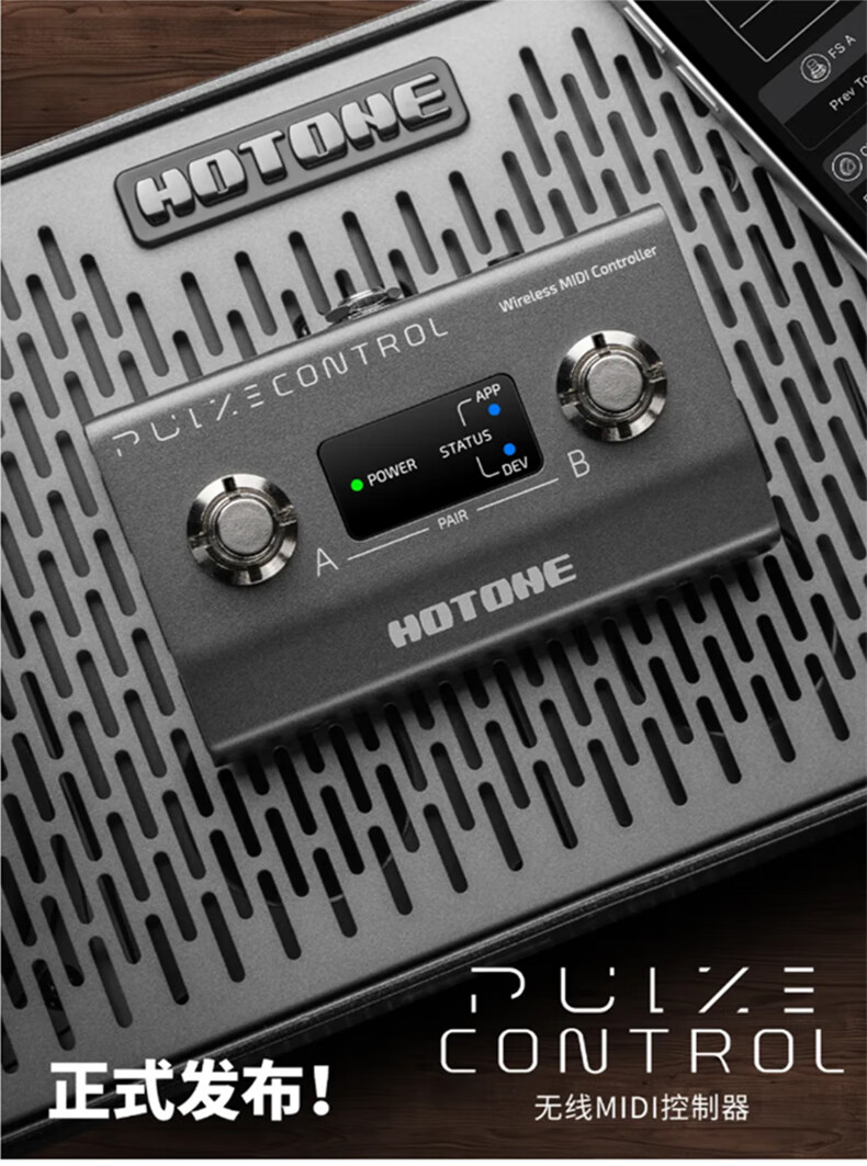 Hotone Pulze control แป้นเหยียบควบคุม MIDI อัจฉริยะไร้สาย Pin แป้นเหยียบภายนอก | Shopee Thailand