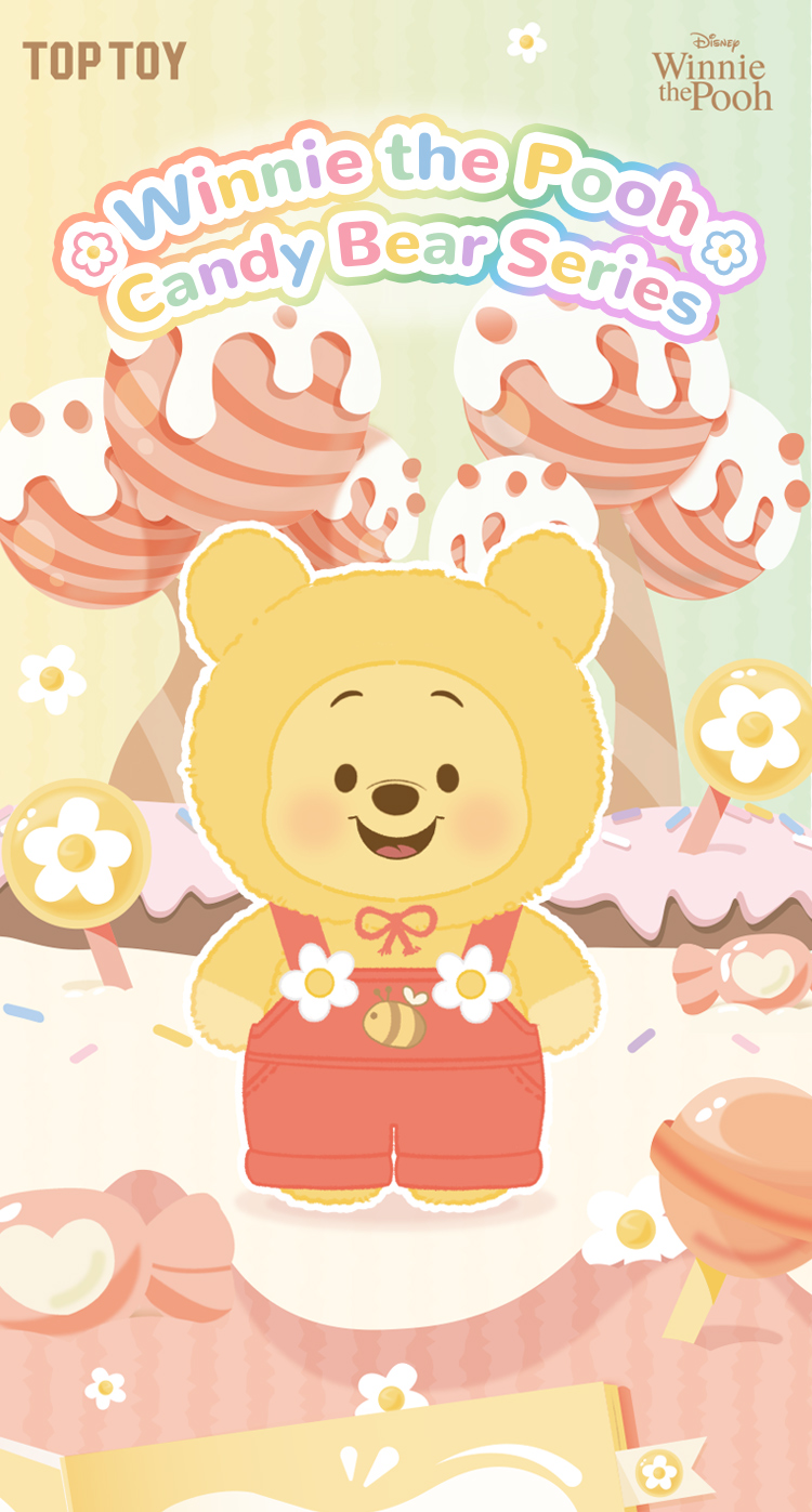 【6 Blind Boxes】TOPTOY x Disney Winnie the Pooh Candy Bear Series Blind ...
