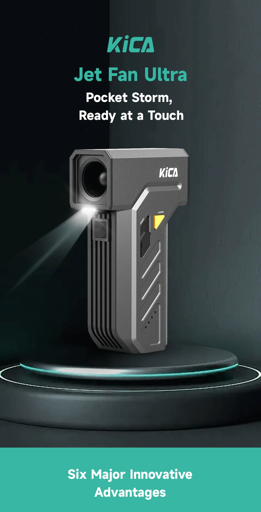 Kica Jet fan Ultra LED luminous fan Multi functional turbofan usb ...