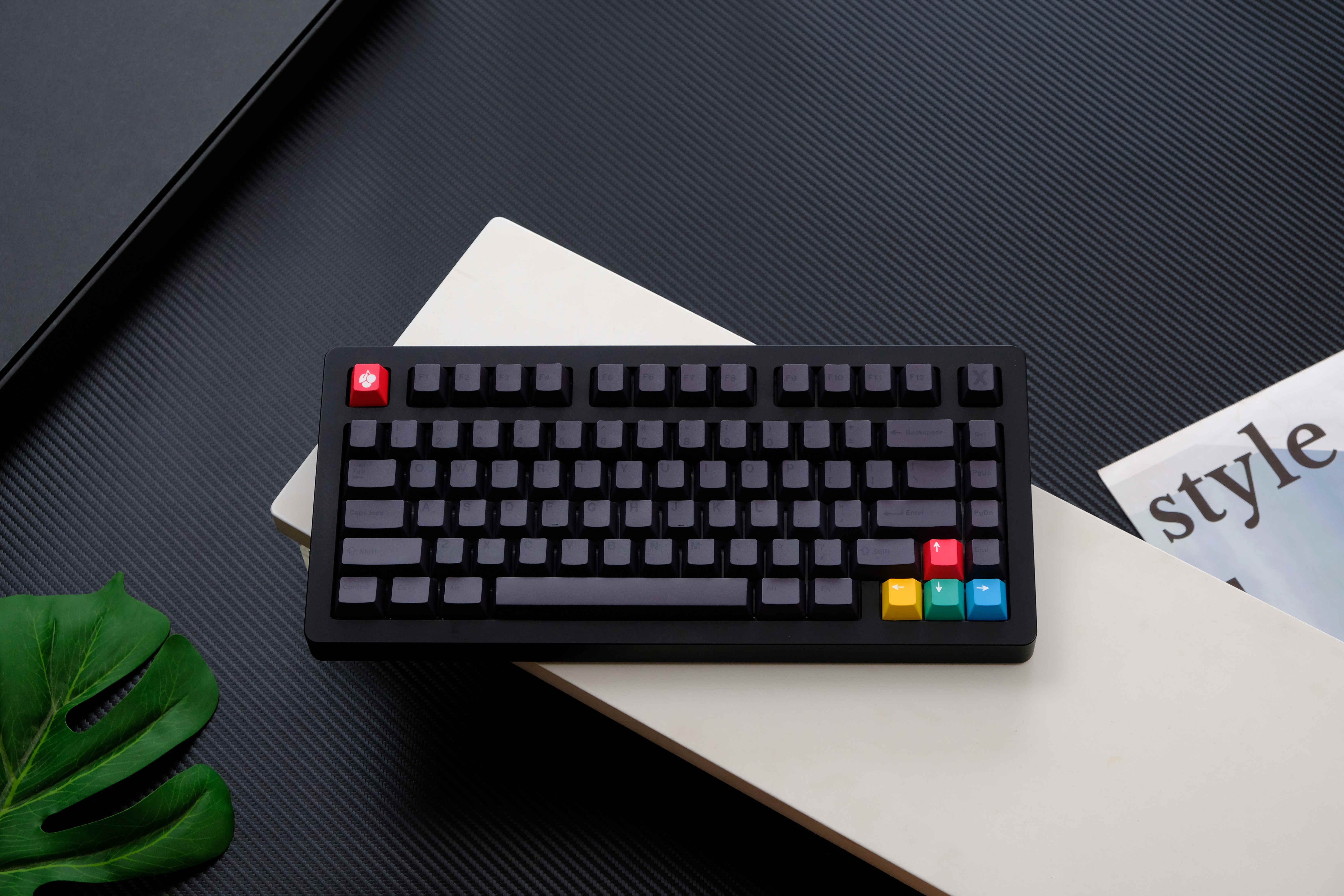 Gmk Black Grey Keycaps Set 129 Keys PBT Keyboard Cap Cherry Profile เกม ...