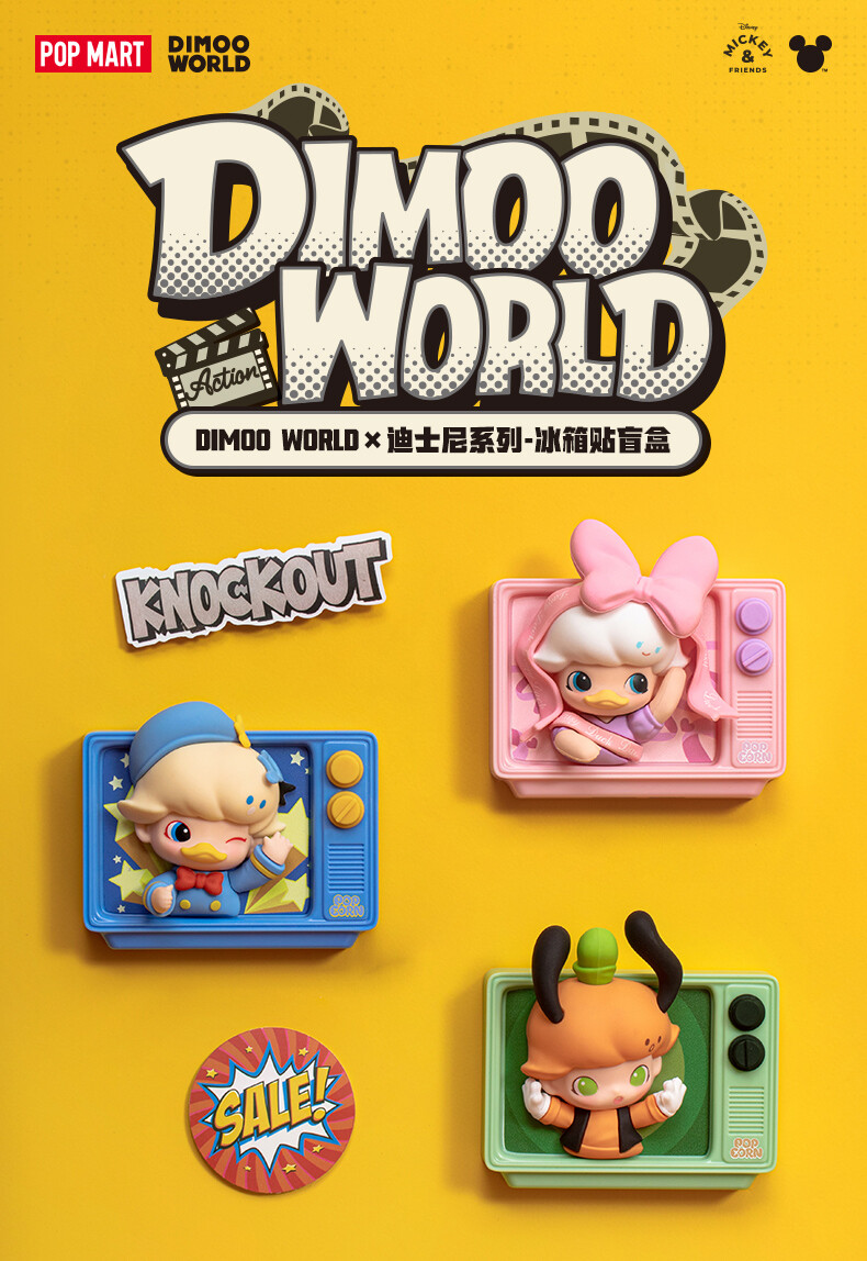 Popmart · DIMOO WORLD x Disney Series-Favor Sticker Mystery Box ...