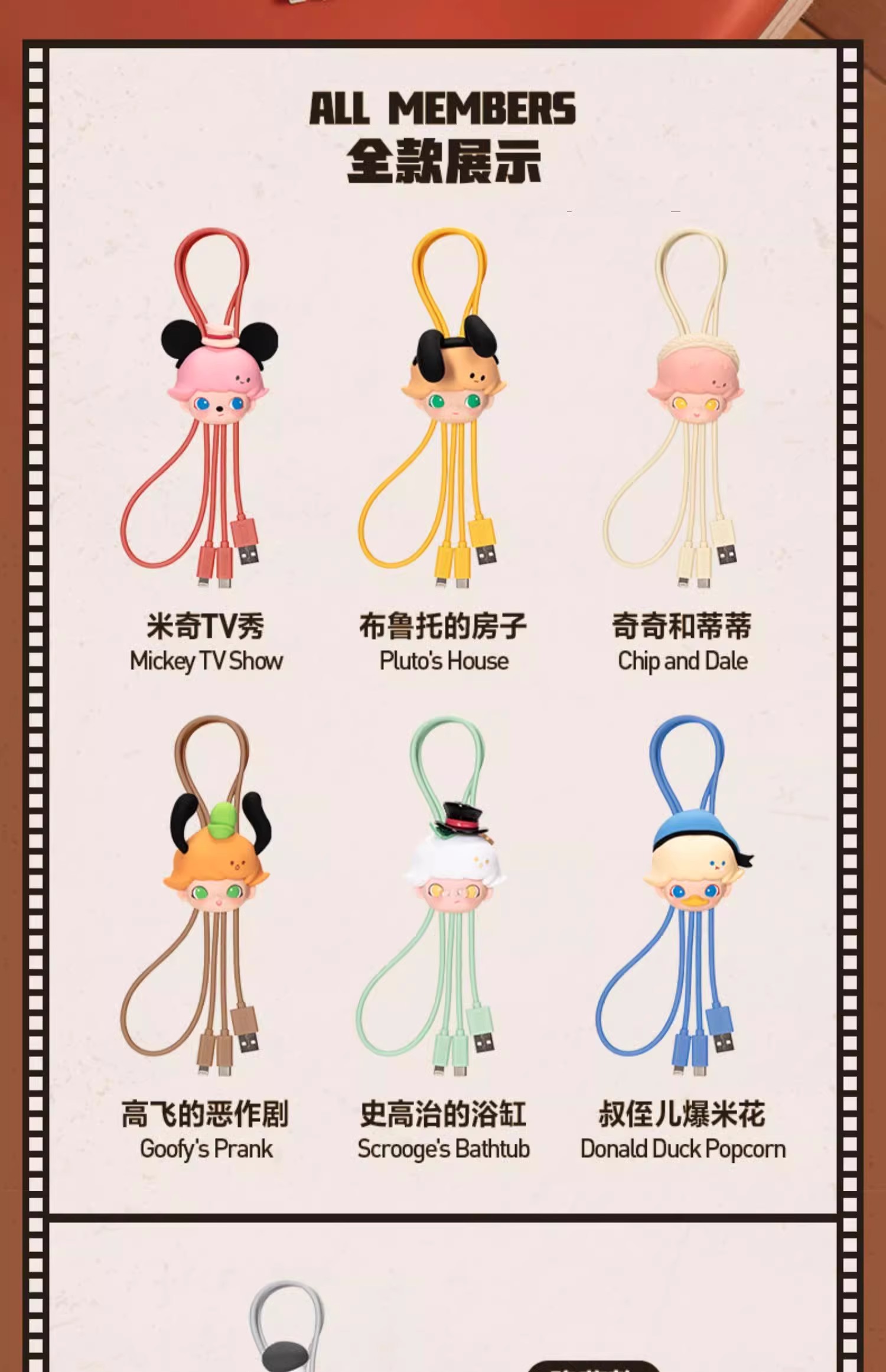 DIMOO World x Disney Mickey 2 in 1 Cable Blind Box | Shopee Thailand
