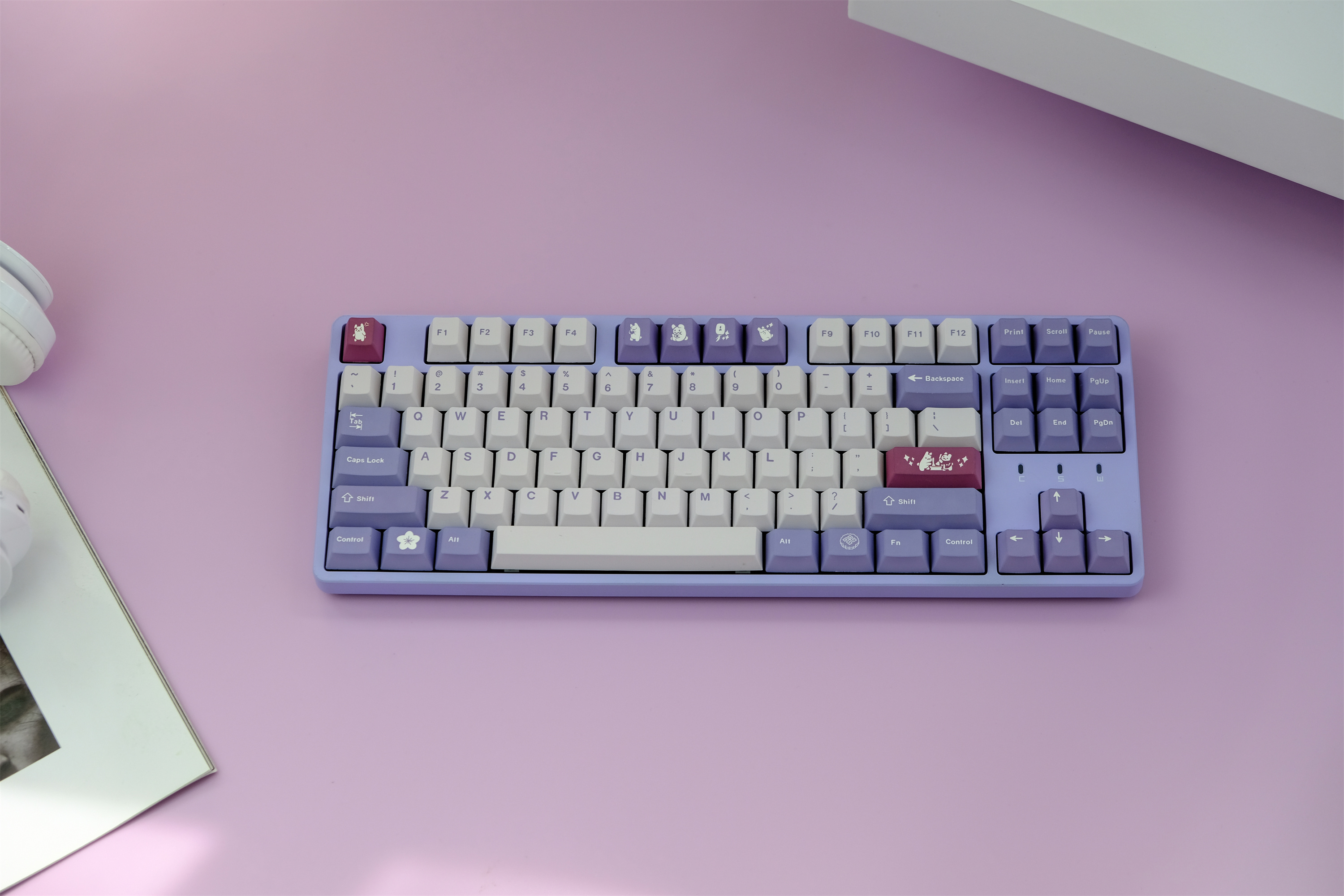 Gmk Rabbit Keycaps ชุด 134 คีย์ PBT คีย์บอร์ดหมวกโปรไฟล์เชอร์รี่ GMK ...