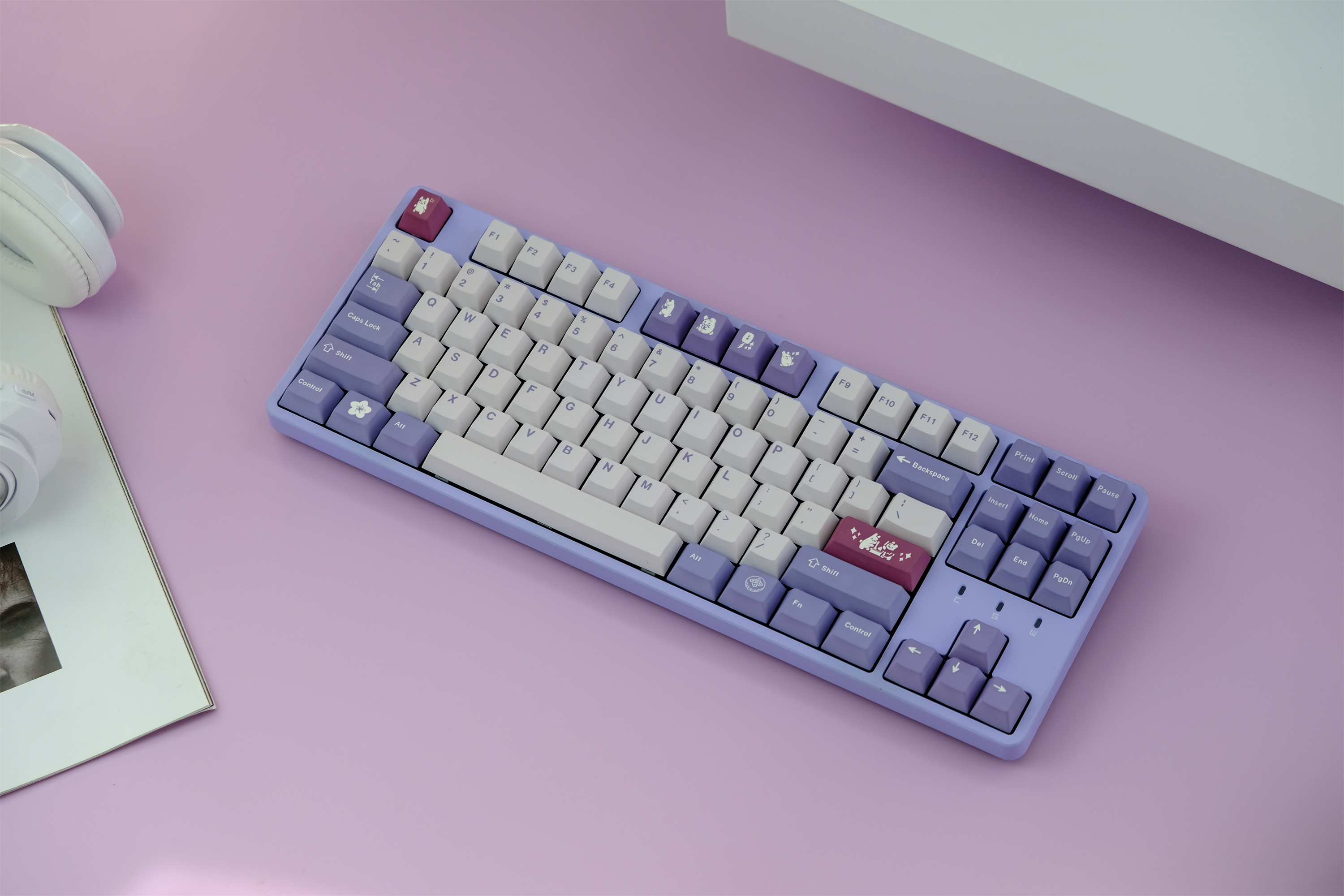 Gmk Rabbit Keycaps ชุด 134 คีย์ PBT คีย์บอร์ดหมวกโปรไฟล์เชอร์รี่ GMK ...