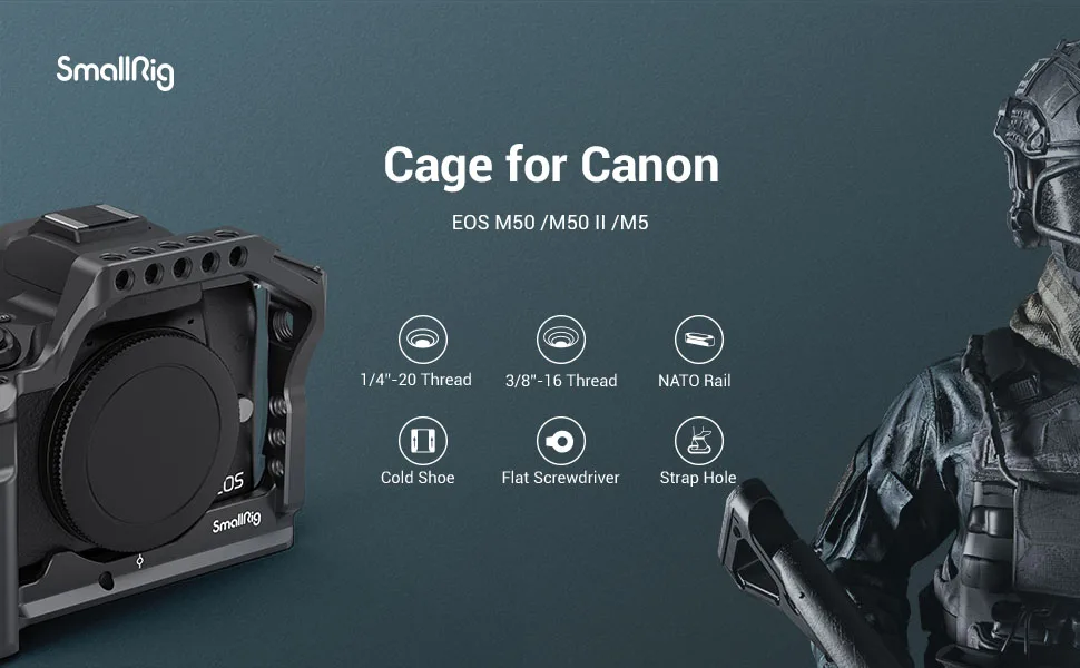 Smallrig M50 กล้องสําหรับ Canon EOS M50/สําหรับ Canon M5 สําหรับ Vlog W ...