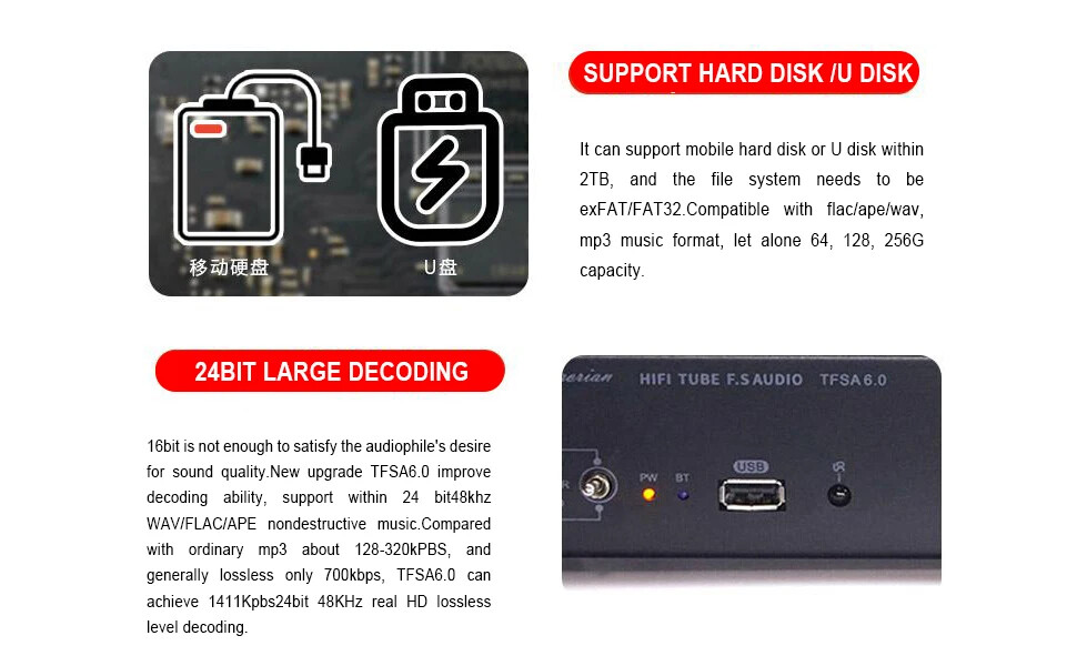 จากอังกฤษ 6922 วงจร lossless 5.0 บลูทูธ Class A 6K4 6N2 สูญญากาศ Preamp ...