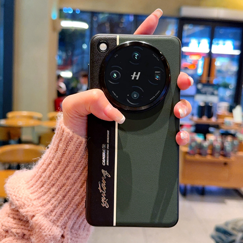 Yutang พร้อม Luminous Line Skin Leather Hard Case สําหรับ OPPO Find X8 Pro X7 Ultra Protection ...