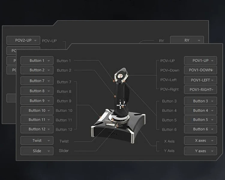 Pxn 2119 PRO Flight Gamepad Simulator ปรับคันเร่งจอยสติ๊ก 8 Way 16 ปุ่ม ...